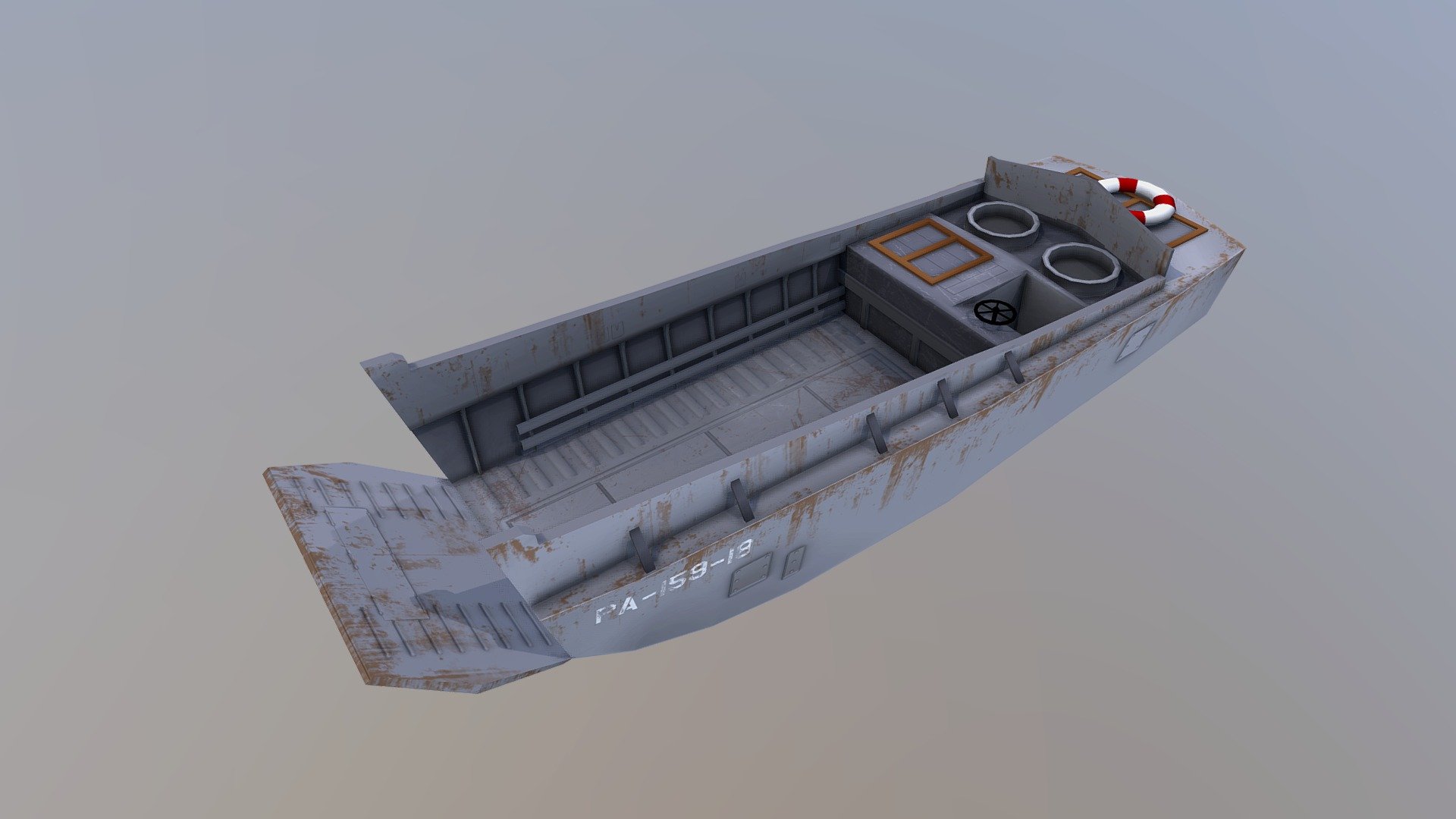 Iwo Jima Higgins Landing Craft - 3D model by Matt Zanetti (@mzanetti ...