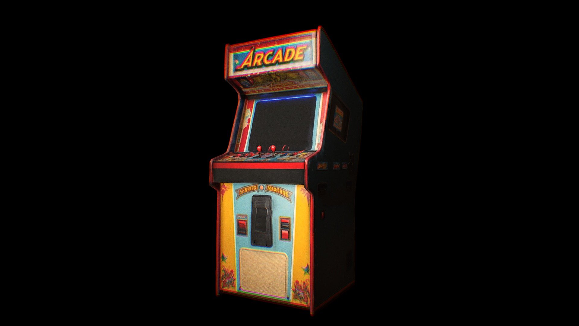 Vintage Arcade Machin 02 (Proops) - 3D model by ALTEREGO (v.a.c.u.u.m ...