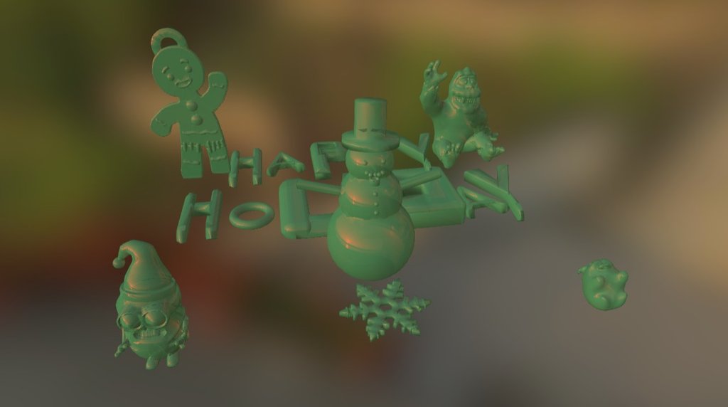 Happy Holidays - 3D model by tuffdante [65ae364] - Sketchfab