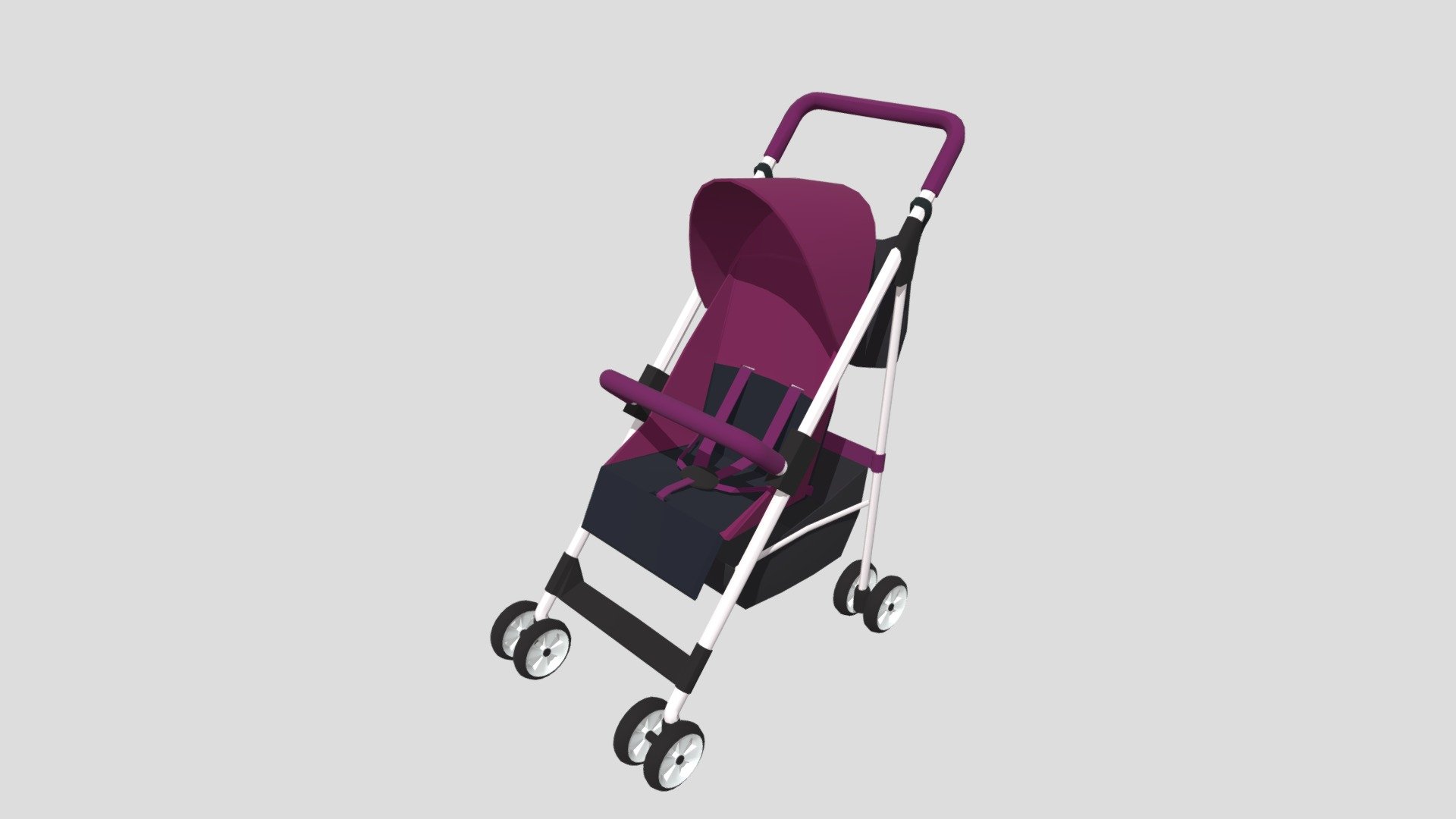 stroller - Download Free 3D model by Dawn (@dawnio) [65af2f0] - Sketchfab
