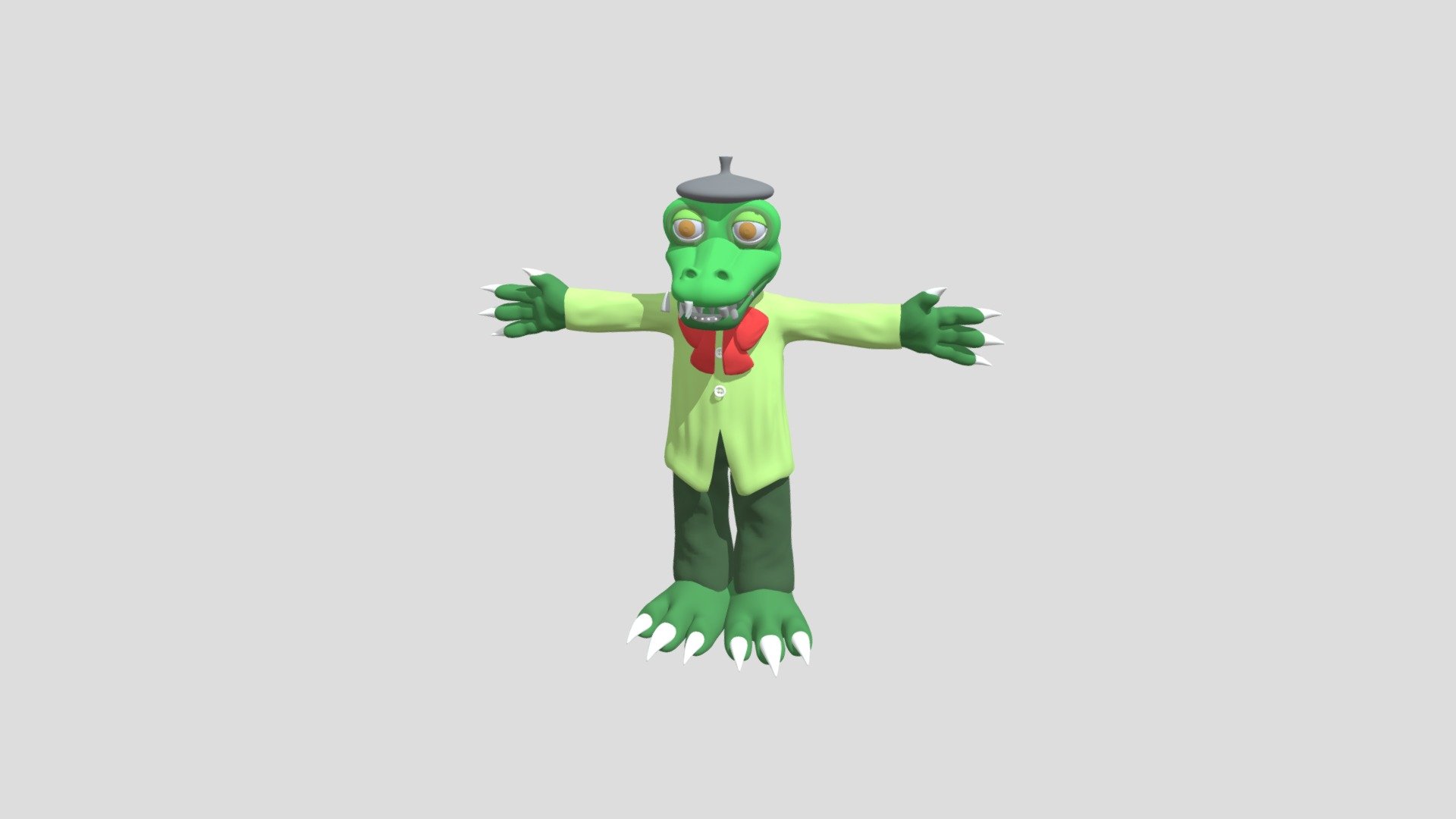Arty alligator by DOM - Download Free 3D model by Ivory Viper ...