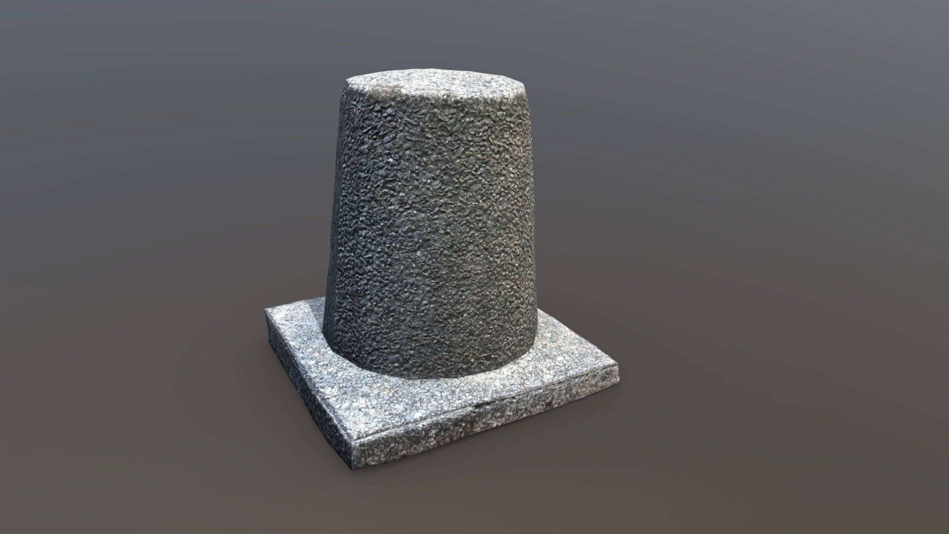 Concrete and gravel low poly pad - Download Free 3D model by ...