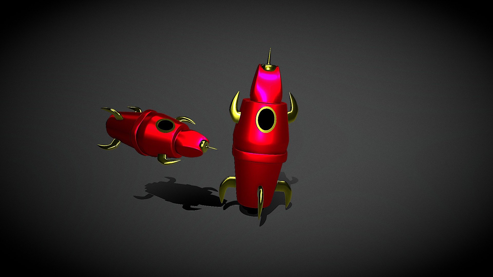 Blender Rocket ship - 3D model by cm (@cycy88) [65b60bc] - Sketchfab