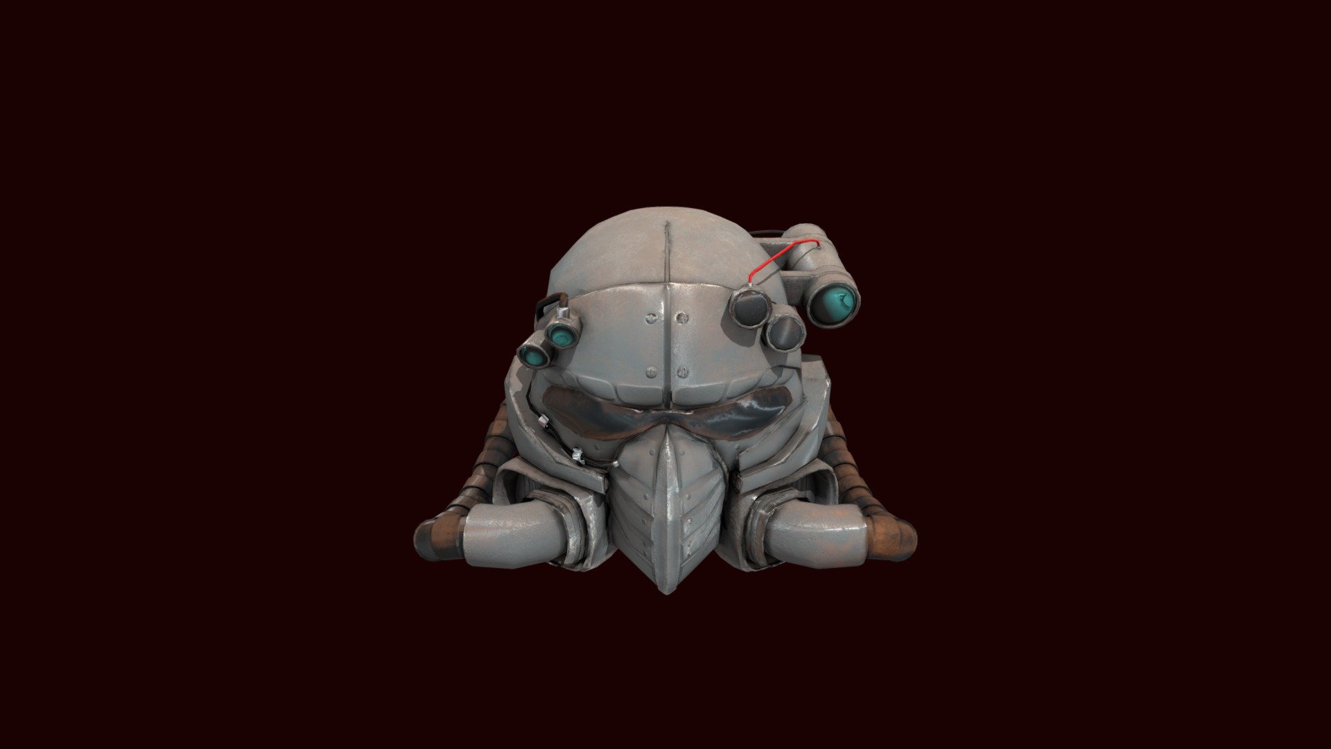 t49 Helmet from Fallout - 3D model by saulsheard [65b6ea2] - Sketchfab