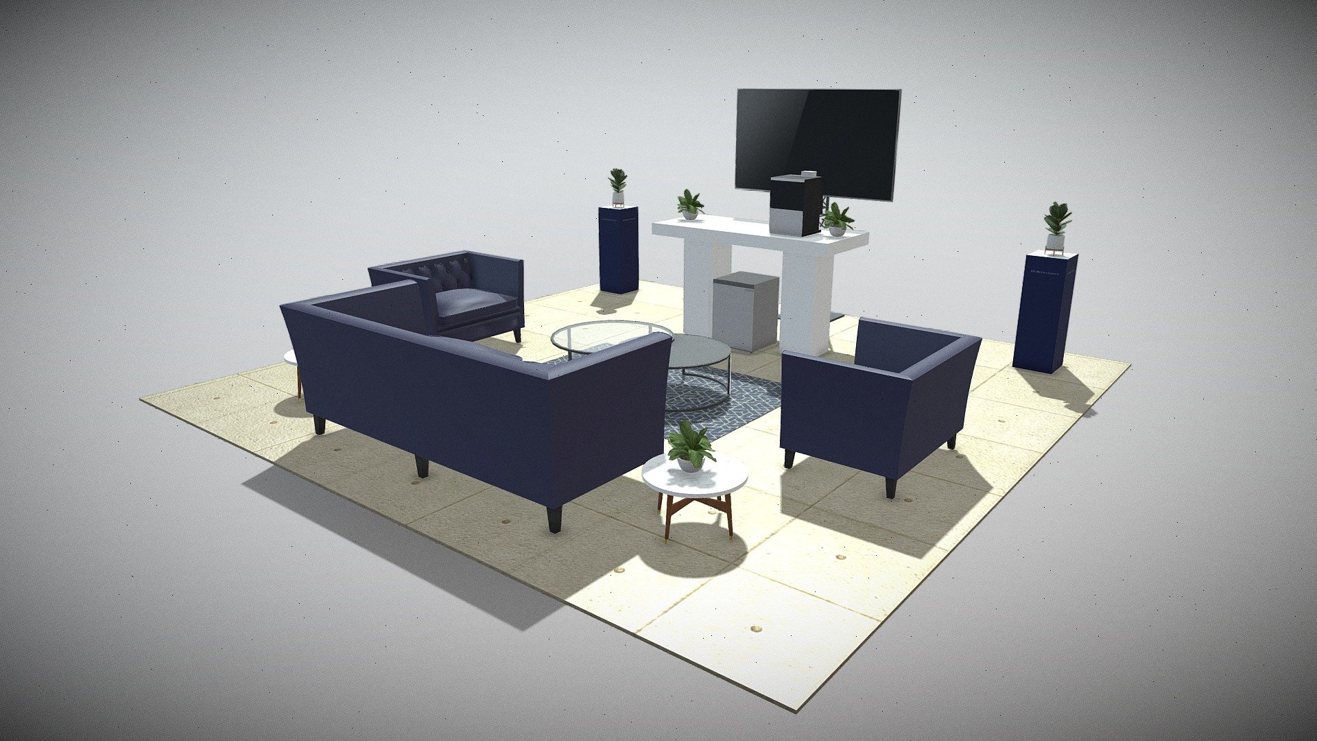 De Beers Lounge - 3D model by Franky Monyatsi (@frankysydney) [65b7370 ...