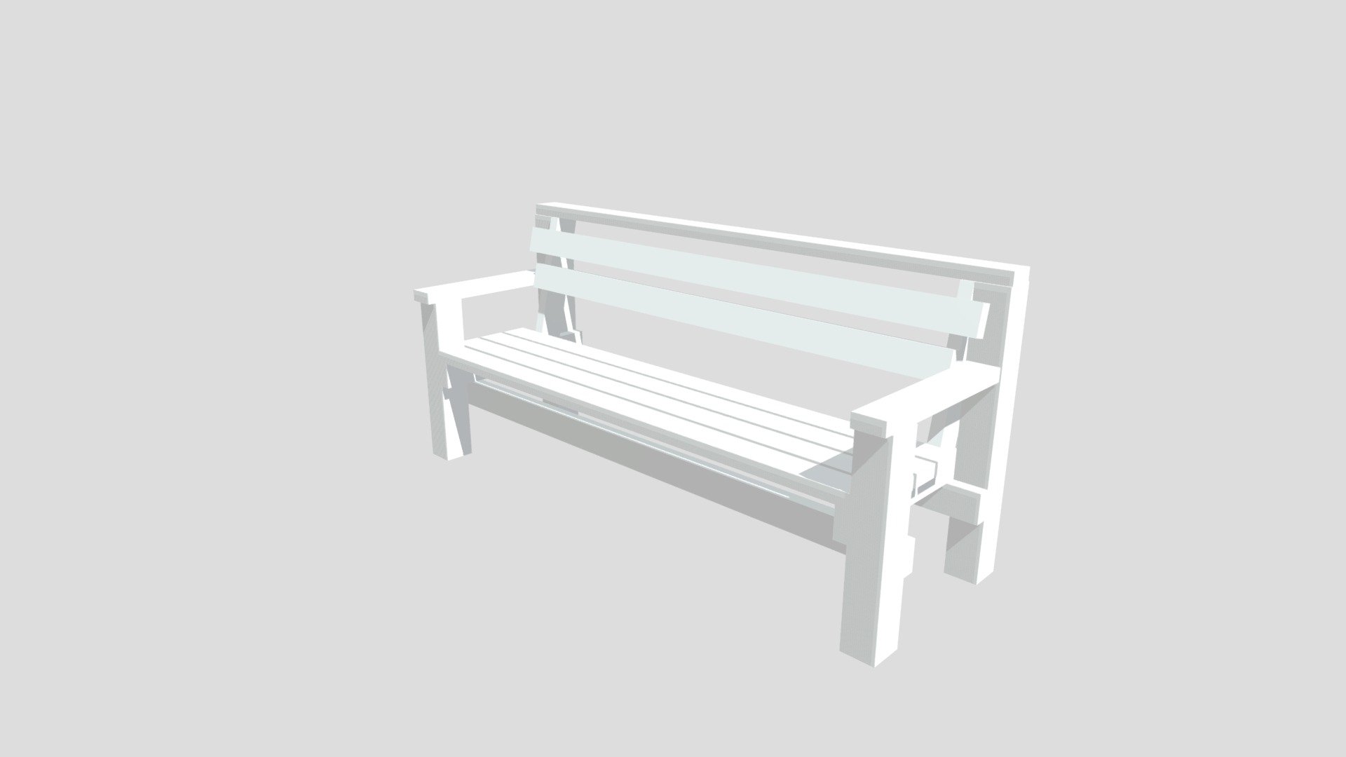Bench - Download Free 3D model by samlund [65b7f57] - Sketchfab