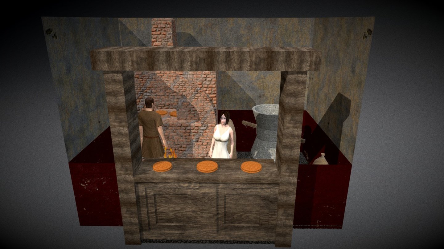 Ancient Roman Bakery (Padaria Romana Antiga) - 3D model by Alex Martire ...