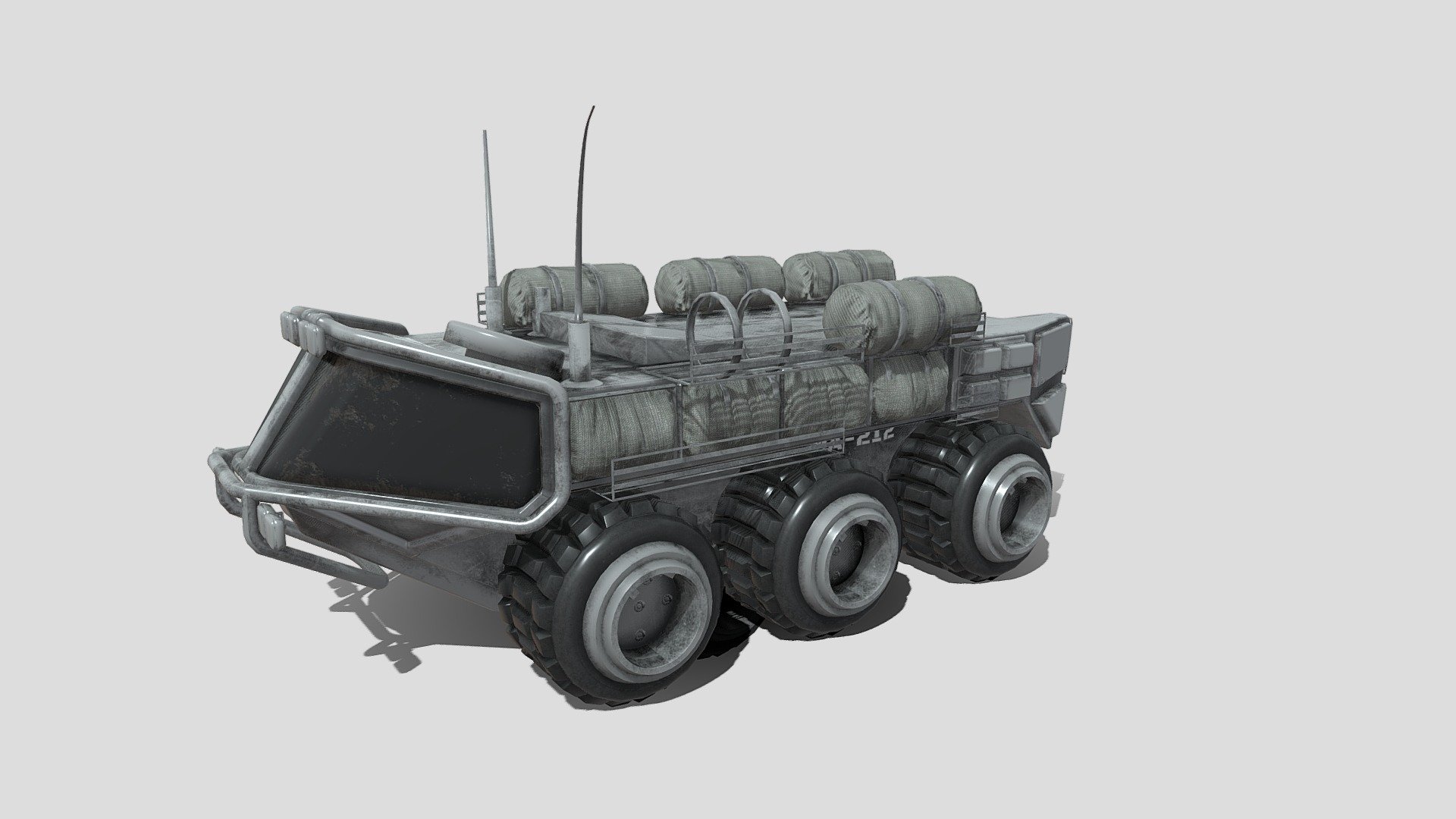 military or Mars Rover with pbr textures - Buy Royalty Free 3D model by ...