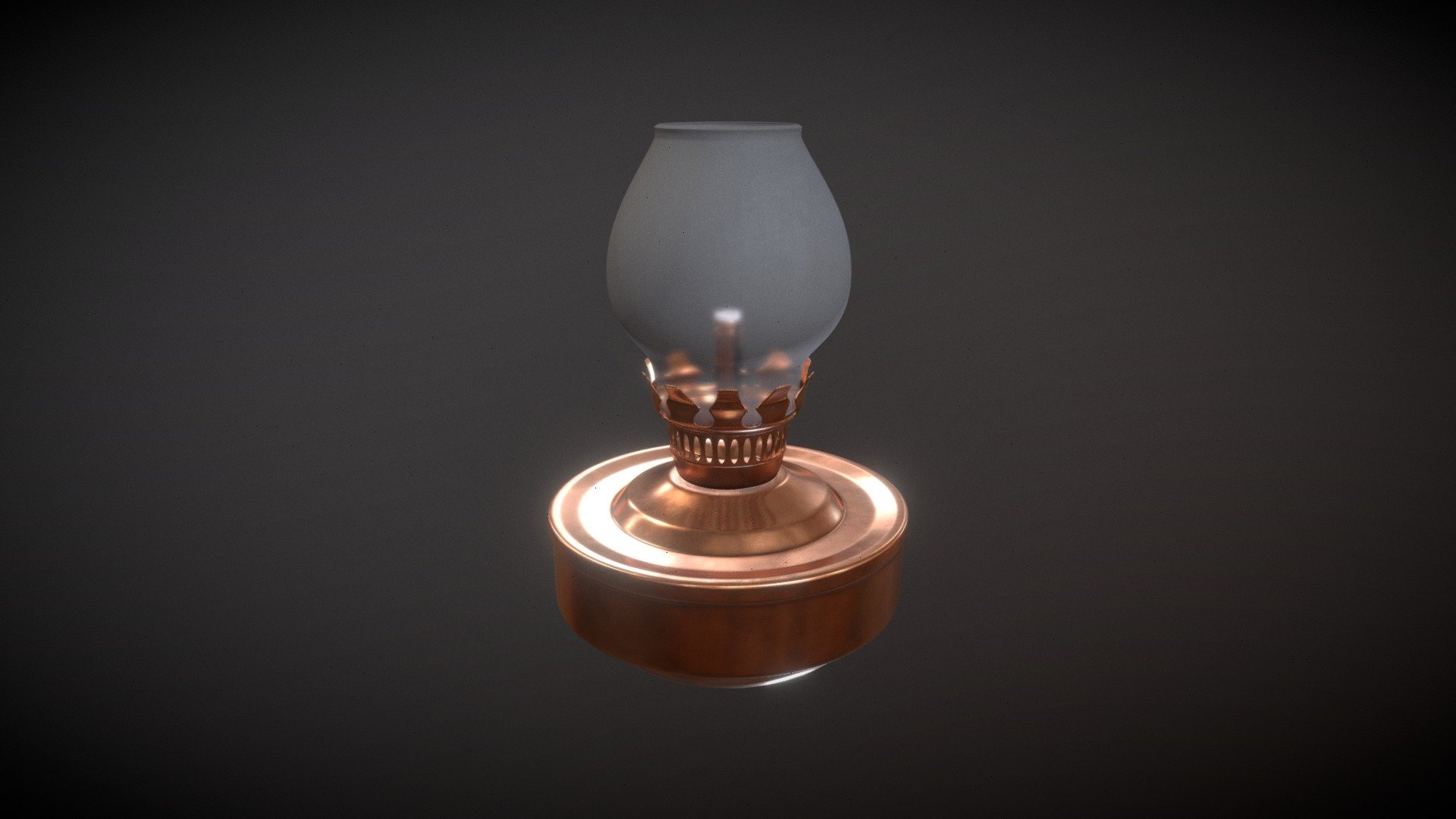 Naval-Style Brass Oil Lamp - 3D model by marwanfathy [65bba6e] - Sketchfab