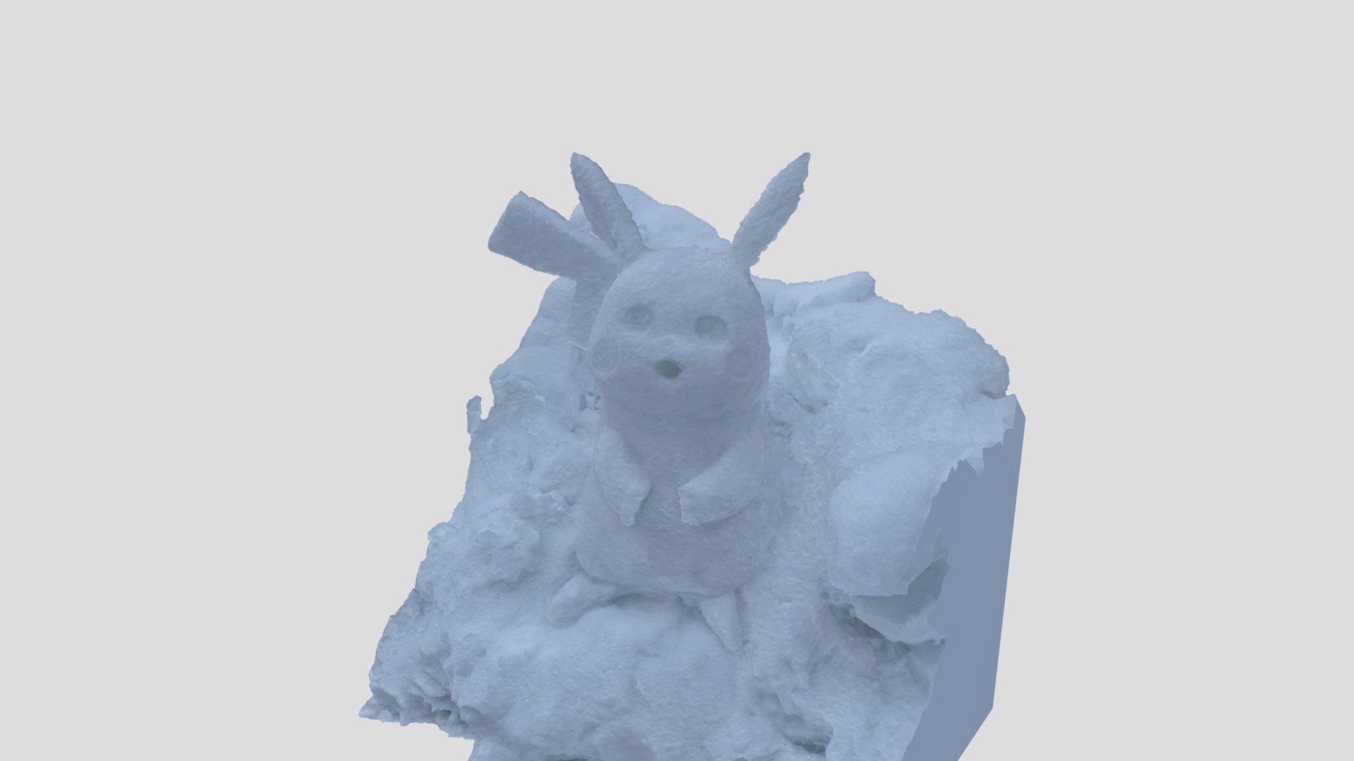 Snow sculpture made by YASU_17LIVE_Pikachu - 3D model by maruinco ...
