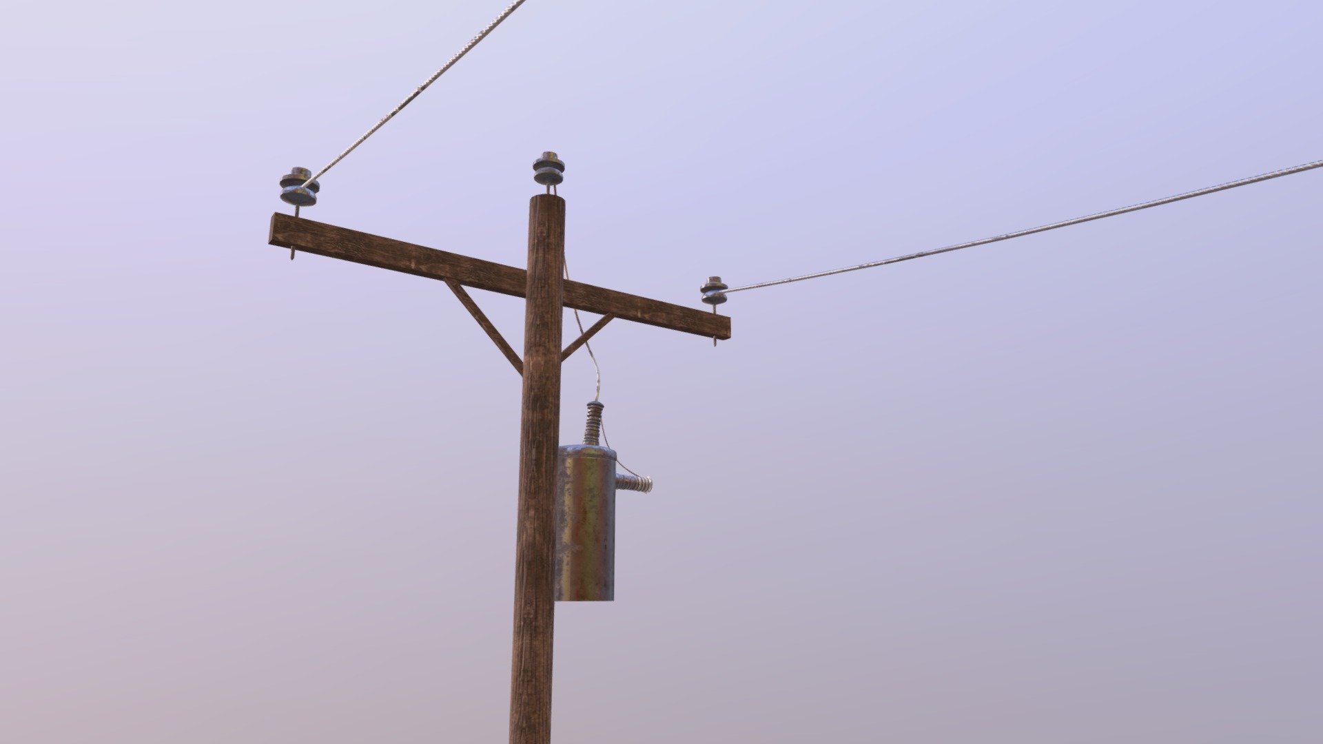 Pylon With Line - 3D model by Brandon Funk (@texasfunk101) [65c217c ...