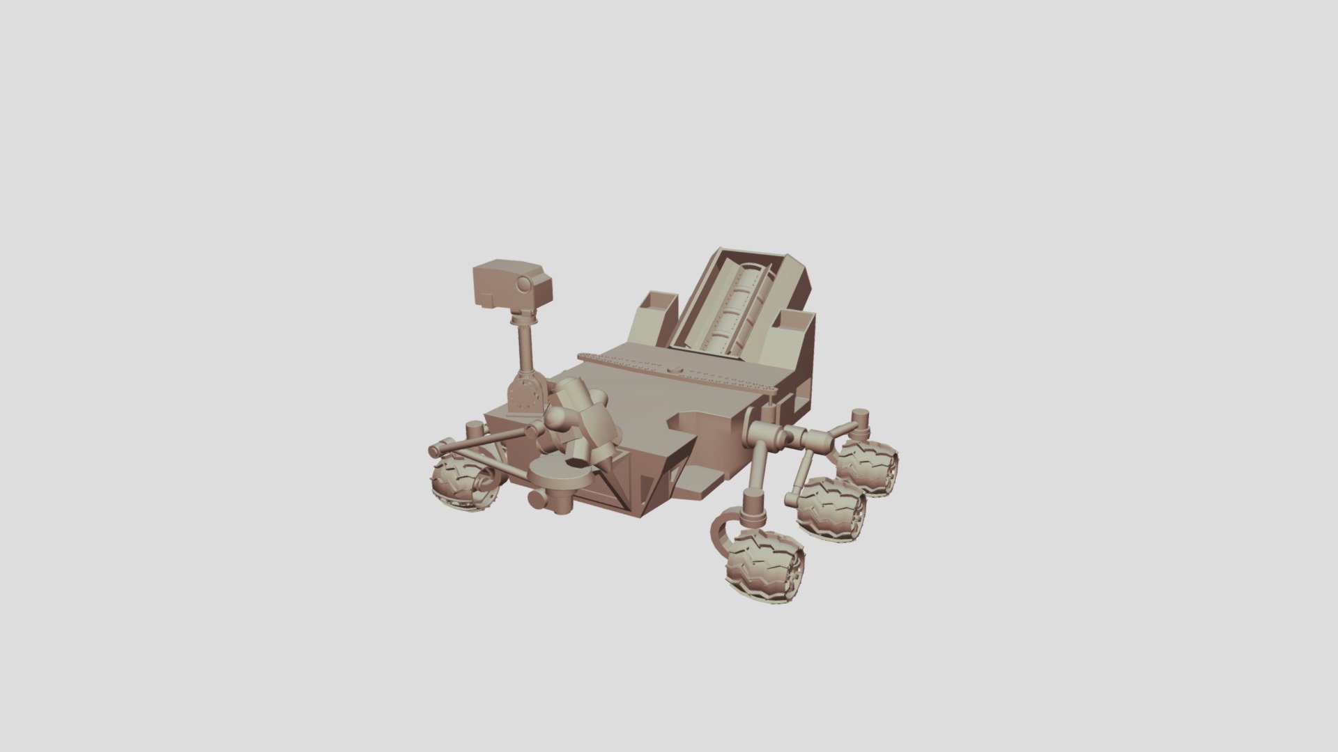 Curiosity Mars Rover - 3D model by Nathan Seguin (@N-ARThan) [65c2976 ...