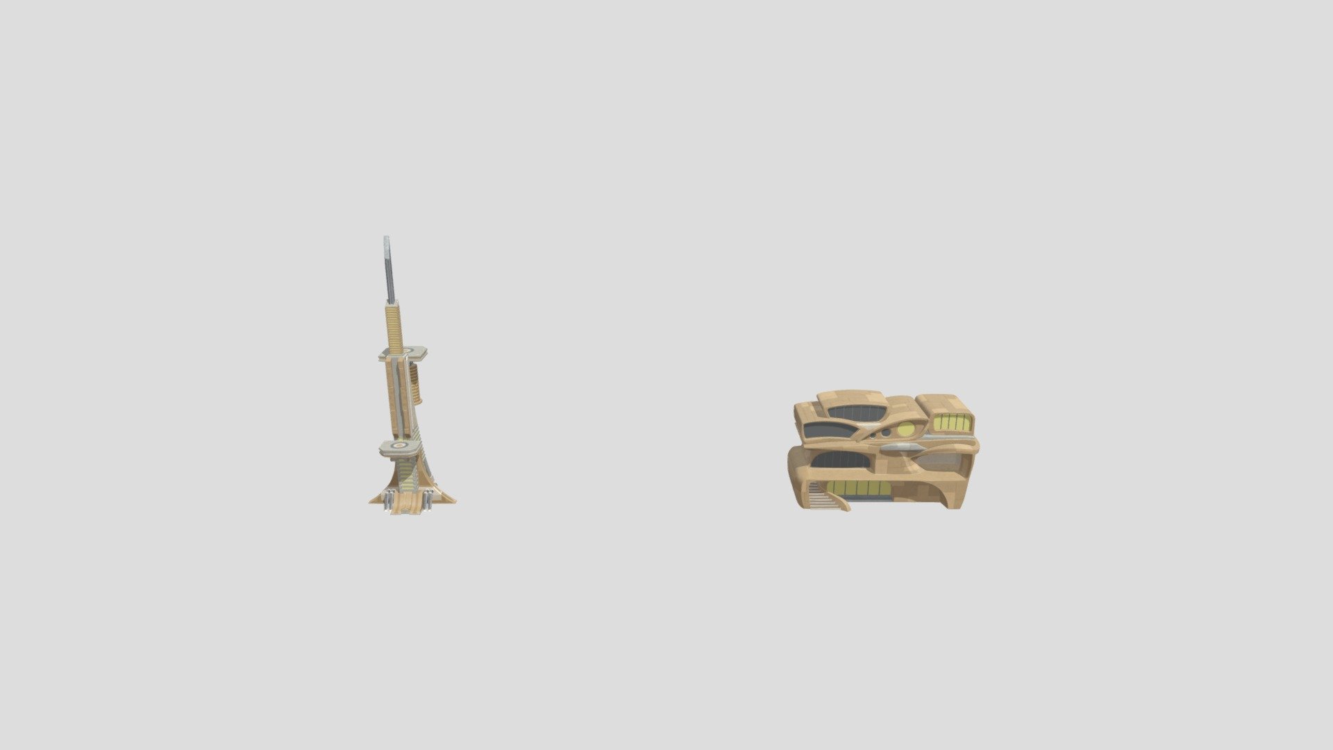 Gedung Pencakar langit - 3D model by dwiyantoagung [65c394e] - Sketchfab