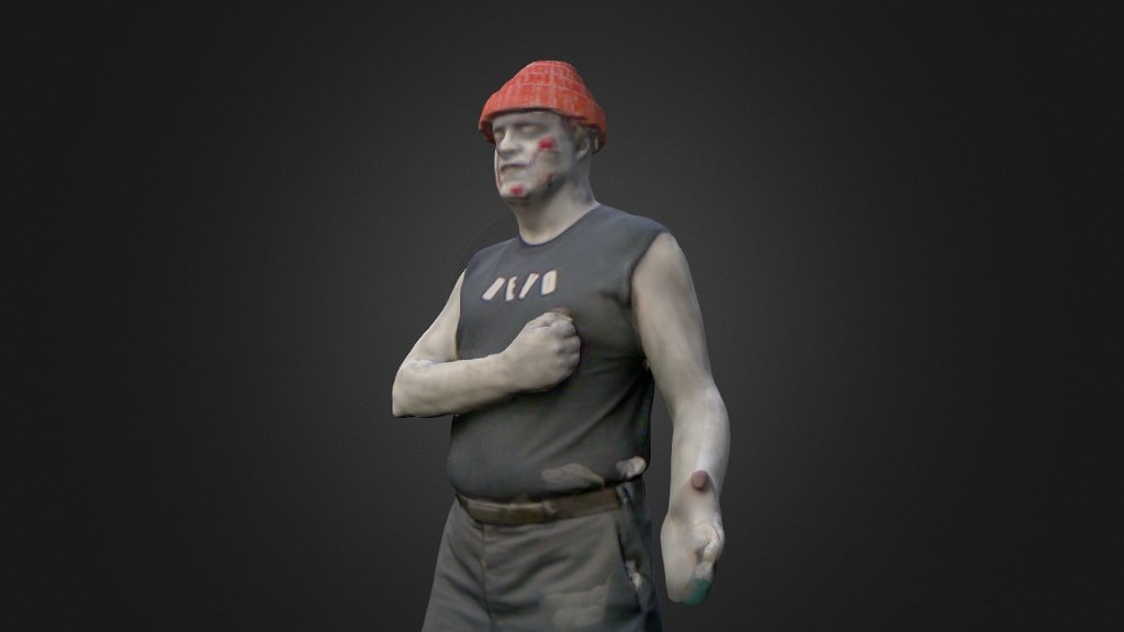 Devo Zombie - 3D model by the3dphotobooth [65c6dec] - Sketchfab
