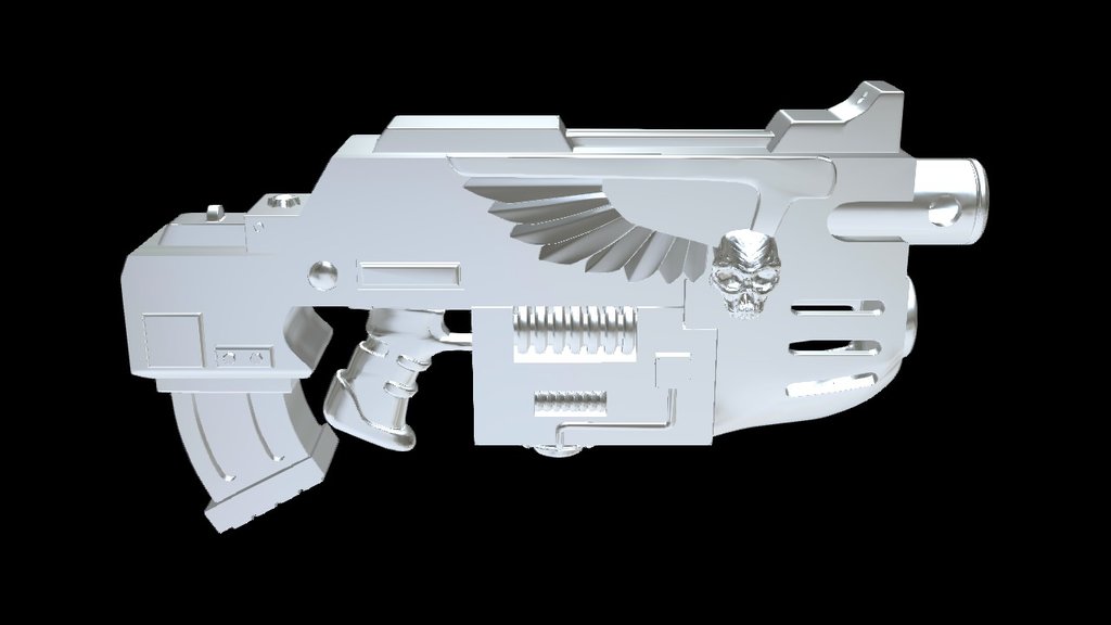 Warhammer 40k Bolter - 3D model by donpinkus [65cae57] - Sketchfab