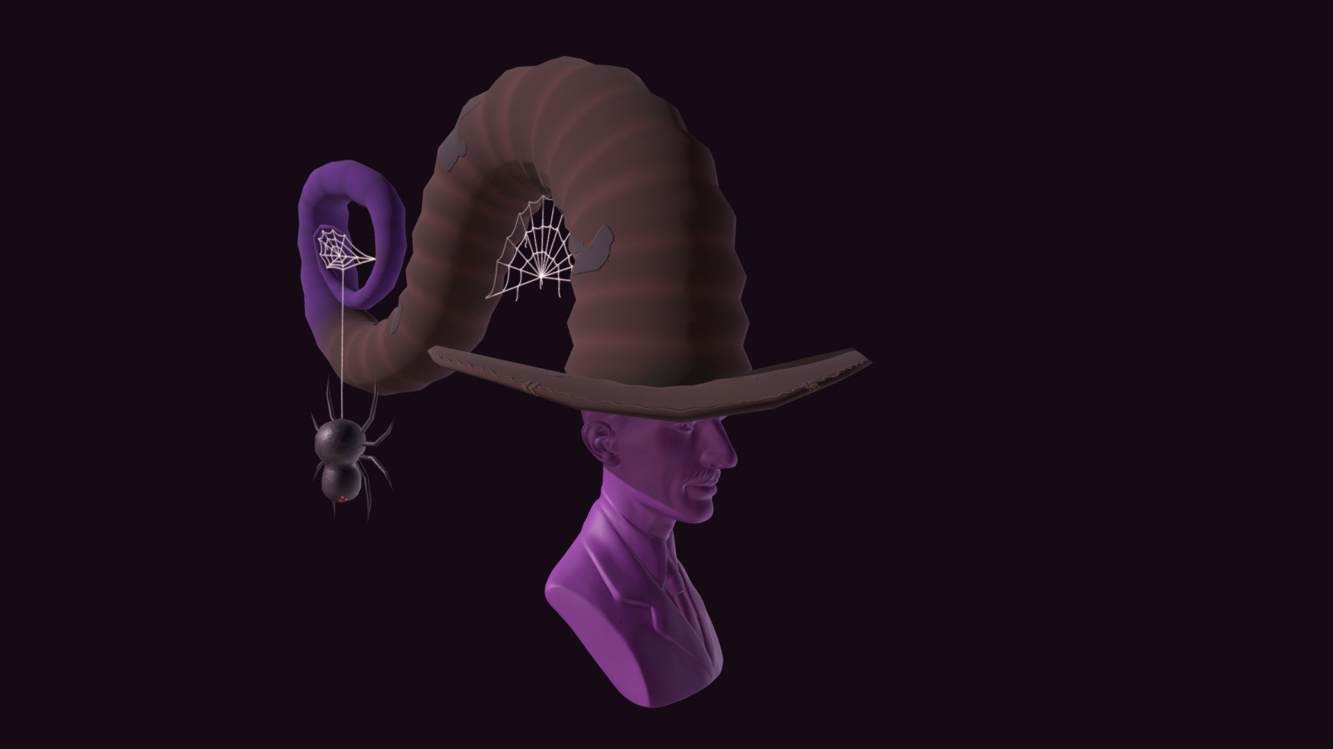 Spider web Hat - 3D model by PnGDMrtn [65caf17] - Sketchfab