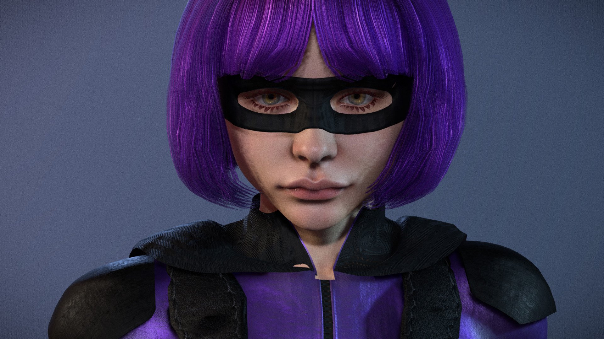 Hit-Girl - 3D model by Cg Stuff (@bokeh) [65cb006] - Sketchfab