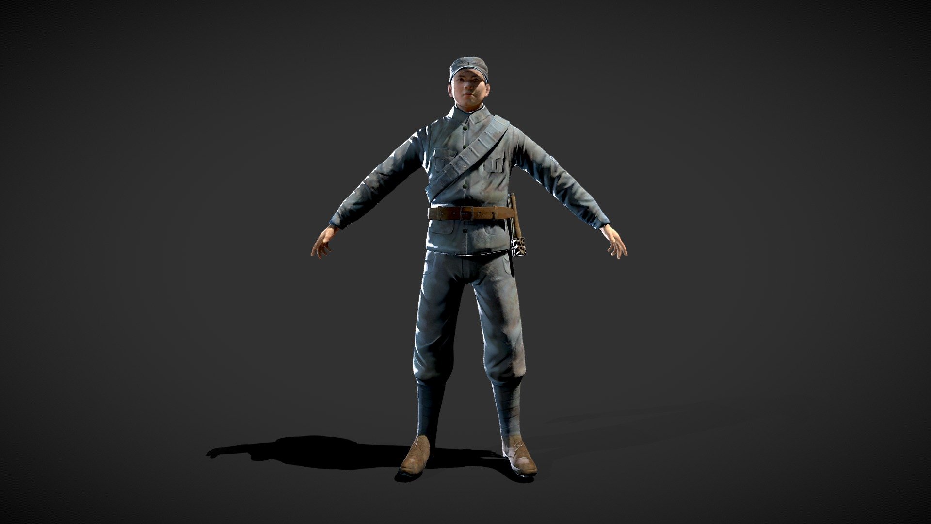 Red army soldiers the eighth route army - Buy Royalty Free 3D model by ...