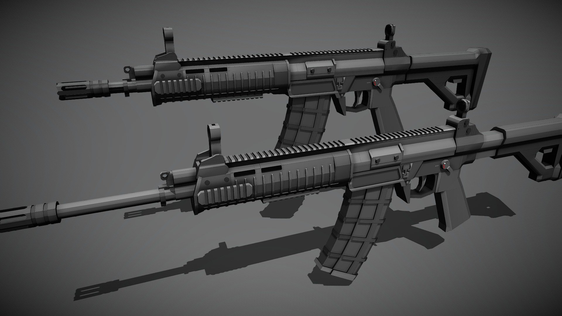 Low-poly QBZ-191/192 - 3D model by soret15 [65cc007] - Sketchfab