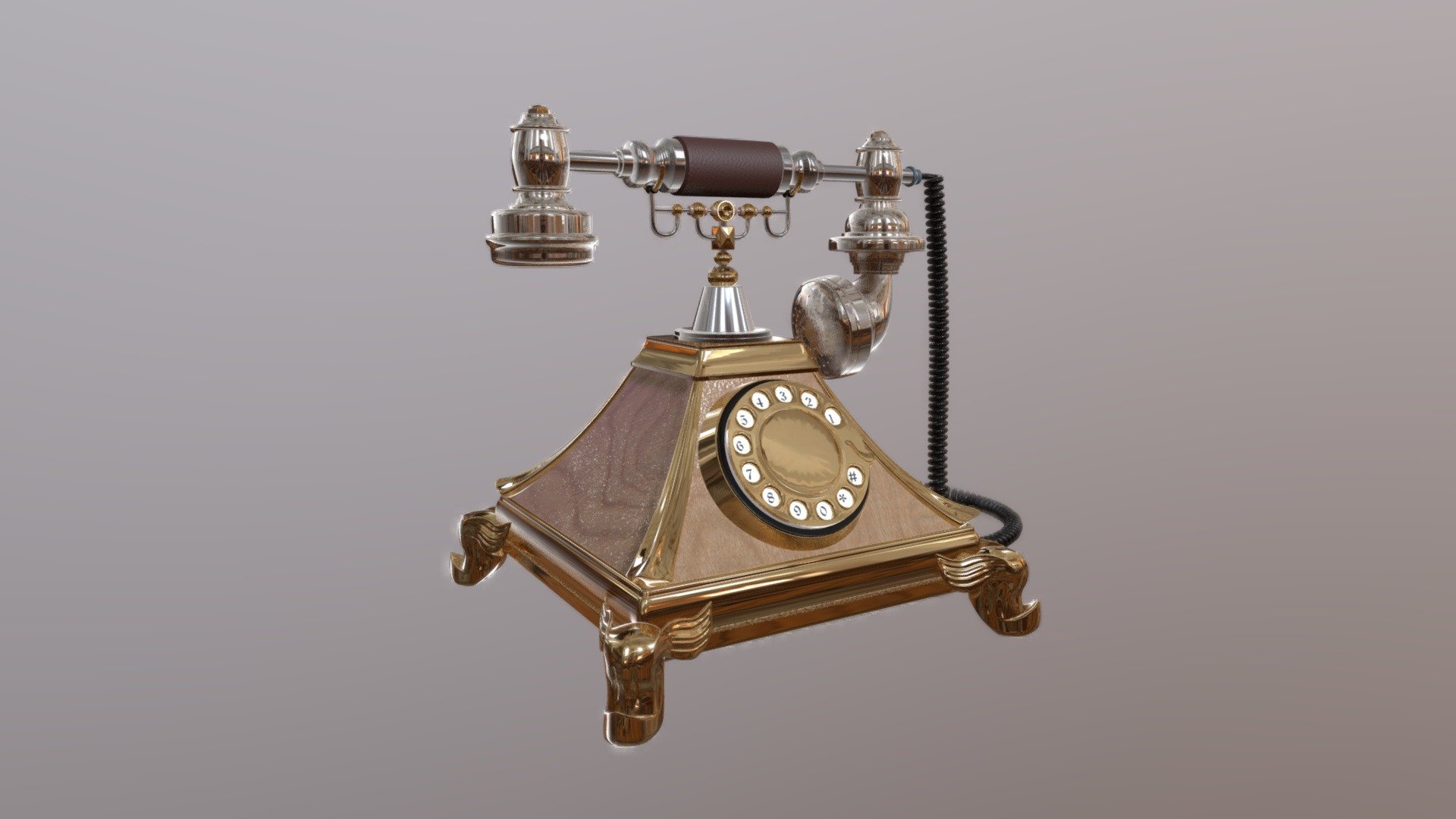 Vintage Telephone - 3D model by jorrom16 [65cc635] - Sketchfab