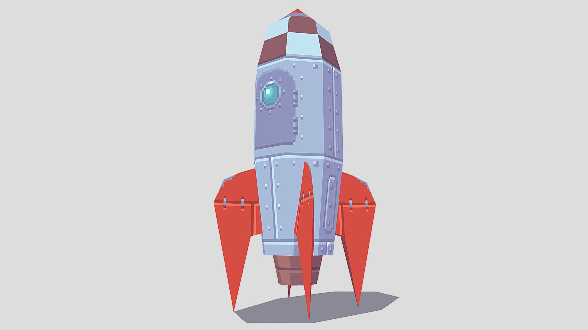 Retro Rocket - 3D model by Ktron-8 [65d0237] - Sketchfab