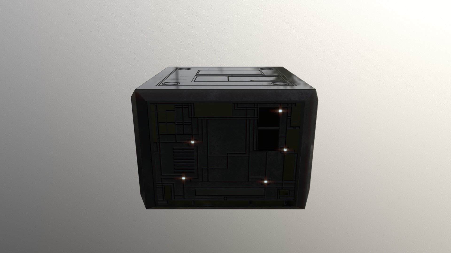 Futuristic box - 3D model by Emanuel.Teixeira [65d2d46] - Sketchfab