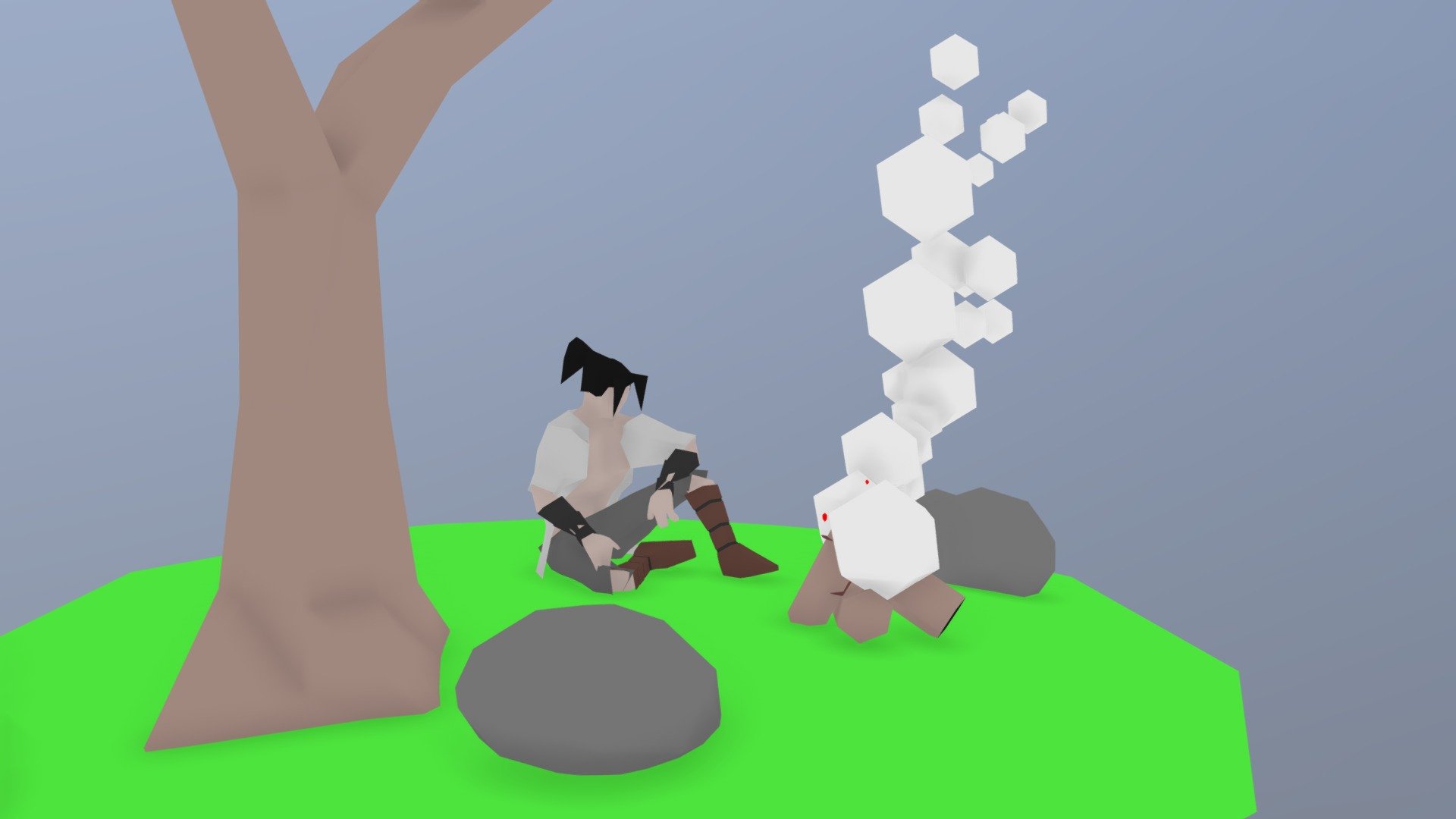 Samurai Low Poly - 3D model by Andres Sanchez (@BestiaLetal) [65d348f ...