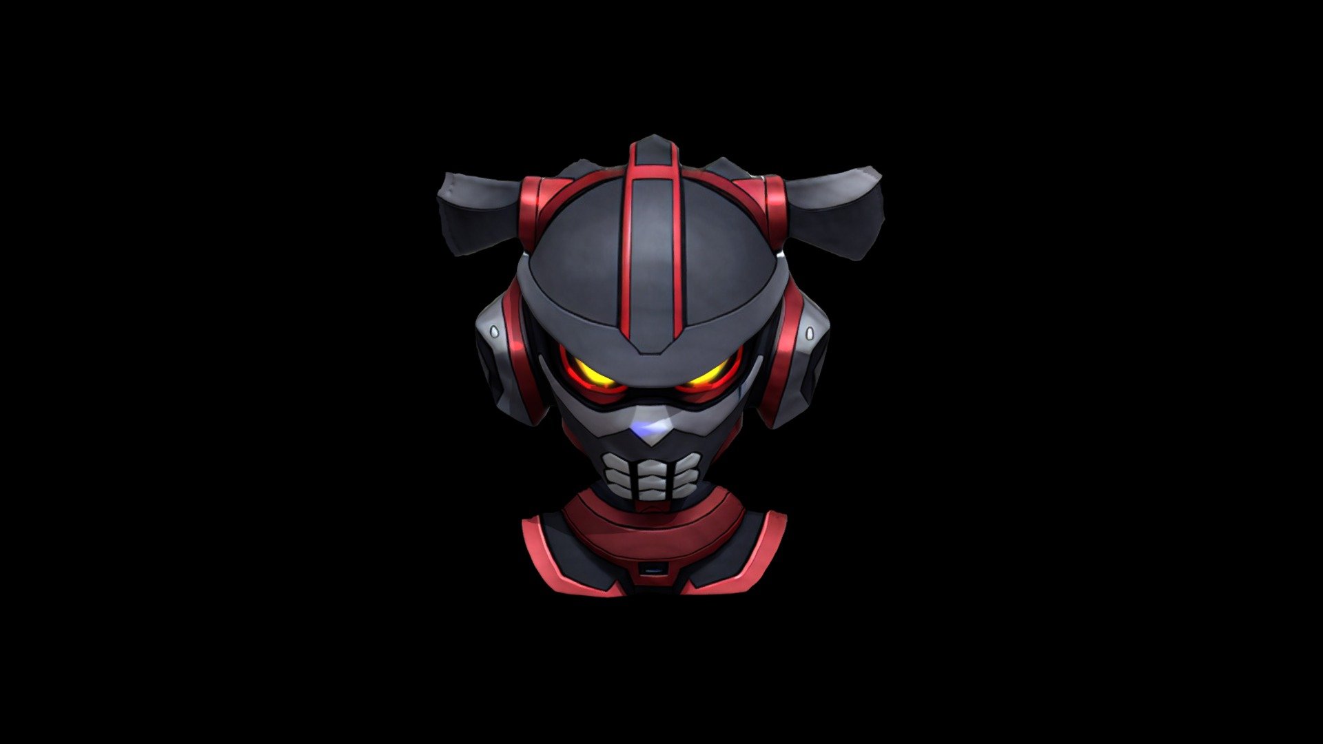 Helmet Mask Robot Cartoon 1581 - Download Free 3D model by klrxyz ...
