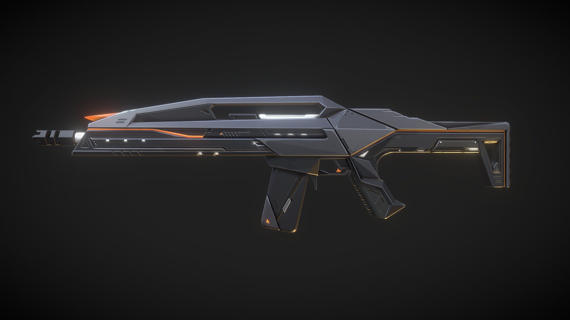 Lightweight Assault Rifle #1 - Buy Royalty Free 3D model by Luke Huie ...