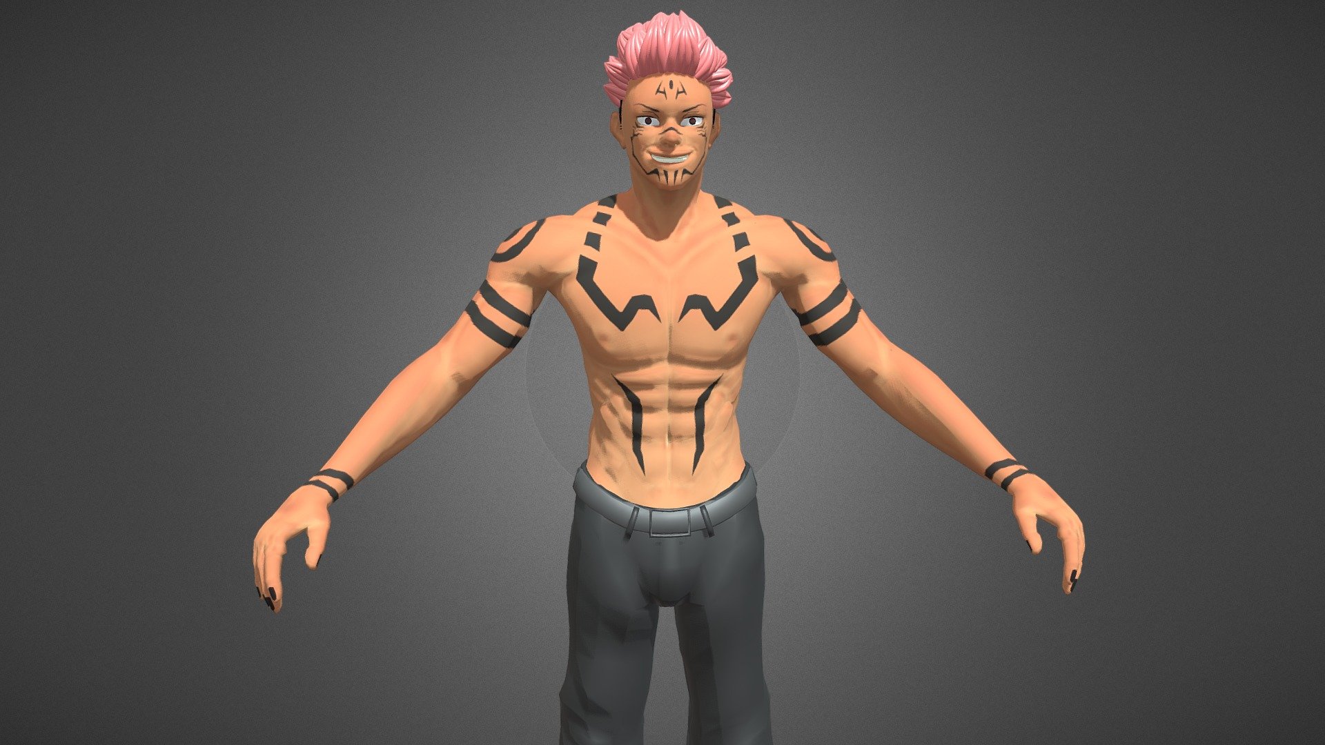 Sukuna - Jujutsu Kaisen | GameReady | UE5 - Download Free 3D model by ...