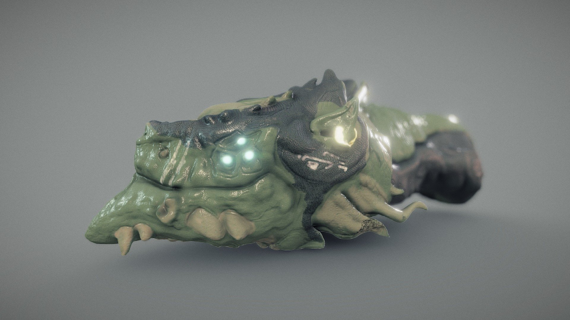 Turtle dragon head - 3D model by Gallex Industries (@Gallex91) [65d8ad2 ...