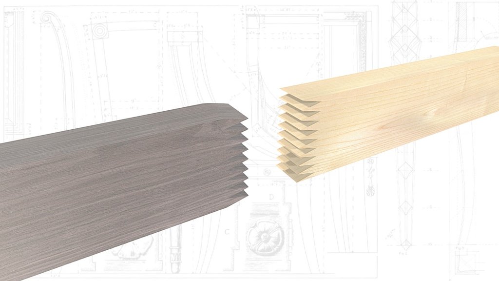 Assemblage à enture multiple - 3D model by uWood® (@phraxis38) [65dc563 ...