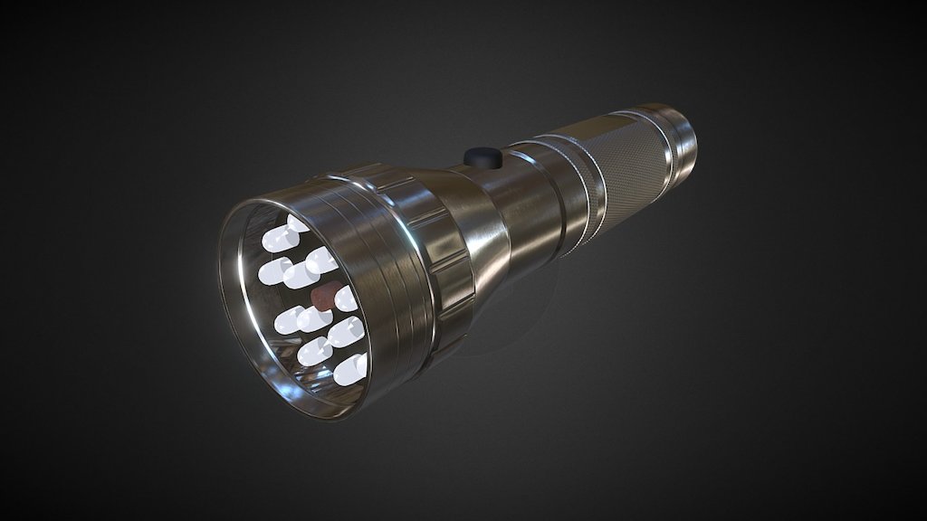 Flashlight - 3D model by Pawel Kielar (@PawelKielar) [65dc8fd] - Sketchfab