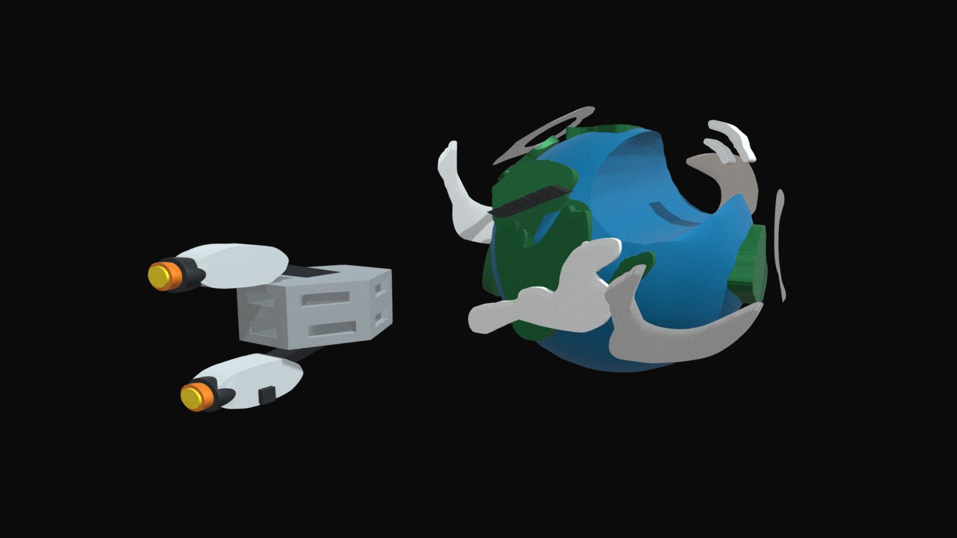 Visiting Earth Covoid-19 - Download Free 3D model by eaguilerahubbard2022 [65dc985] - Sketchfab