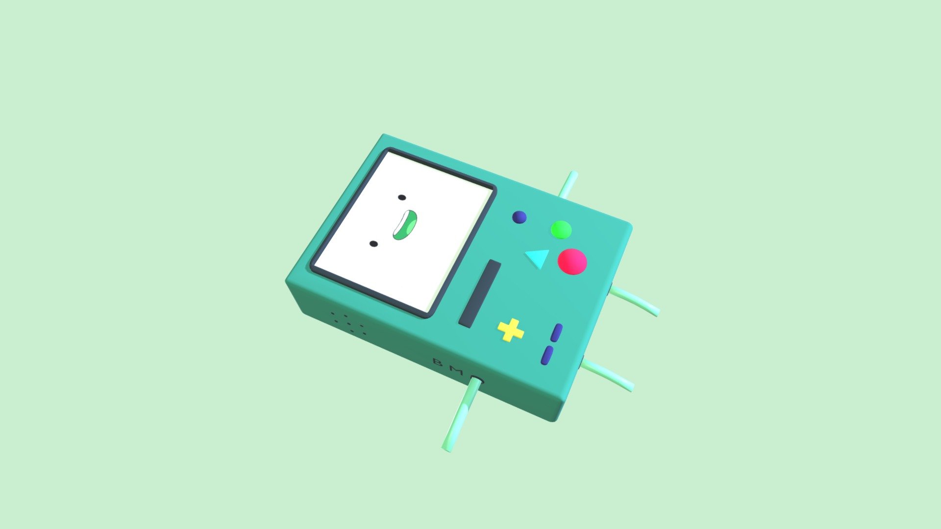 Happy BMO - 3D model by AVahlstrom [65de306] - Sketchfab