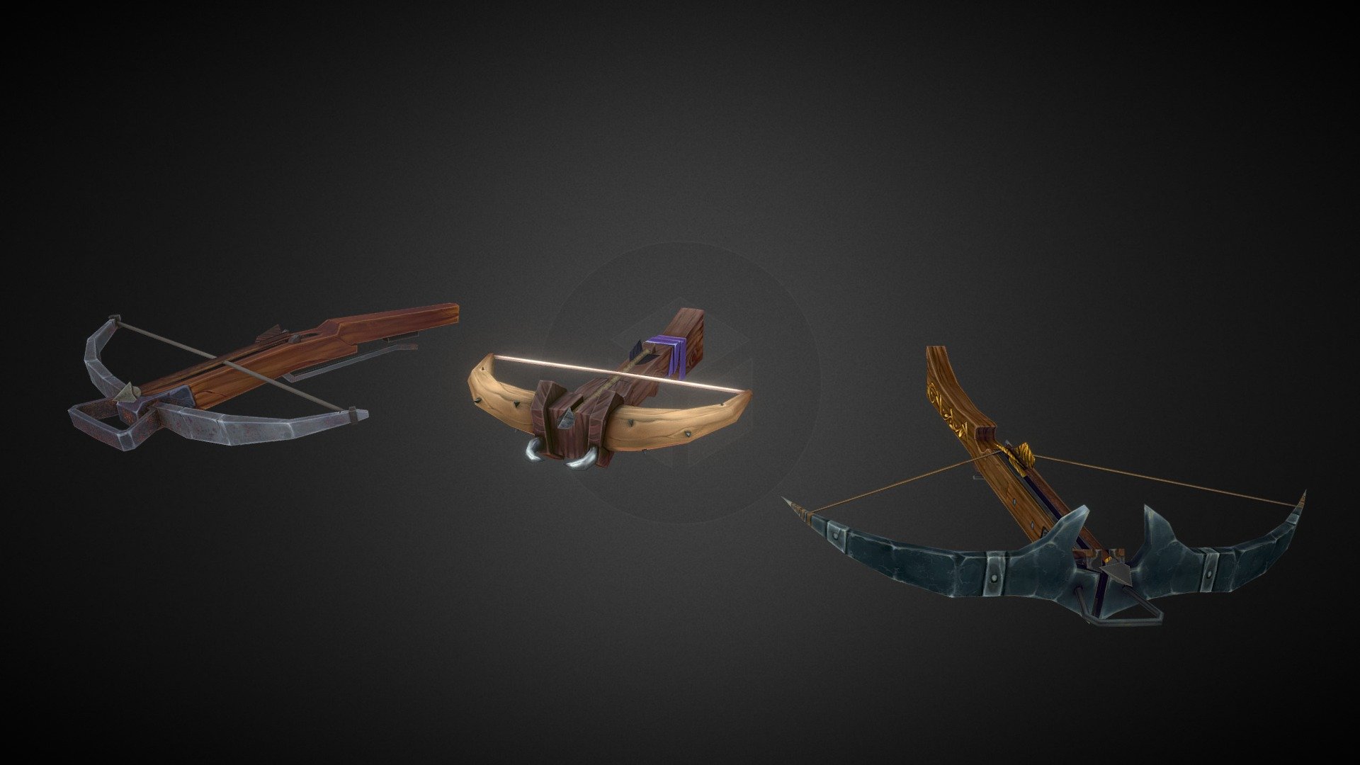 Crossbows - 3D model by Mallaria [65dfd81] - Sketchfab