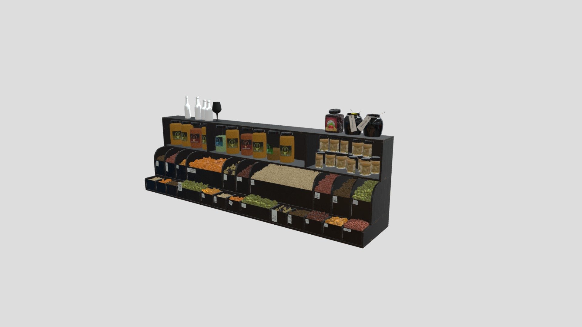 Store fixtures 36 AM216 Archmodel - Buy Royalty Free 3D model by ...