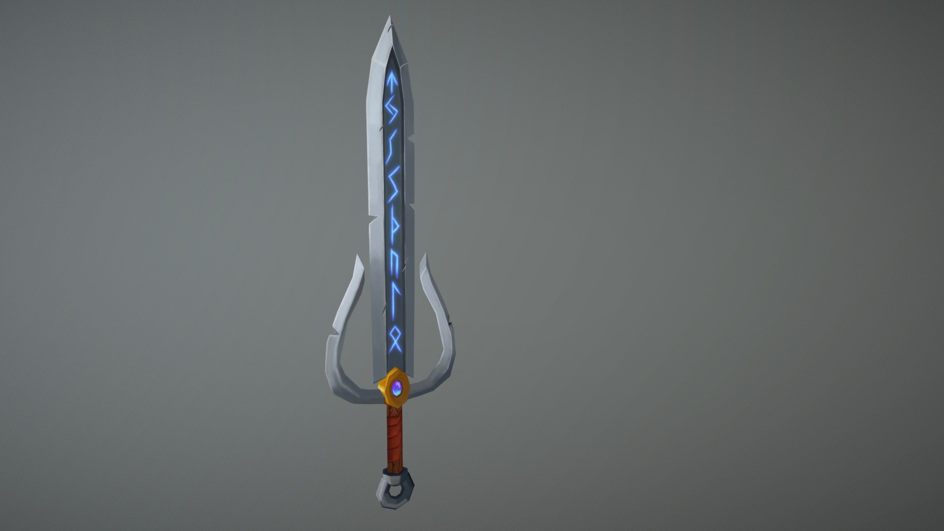 Rune sword - 3D model by Wisra [65e30a5] - Sketchfab
