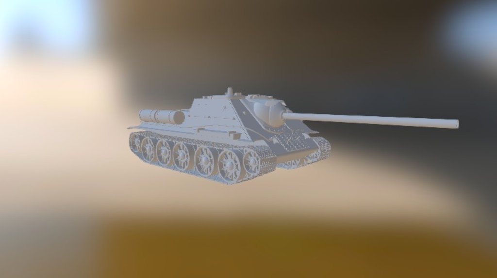 Su-85 - 3D model by maverickm4a1 [65e3ce4] - Sketchfab