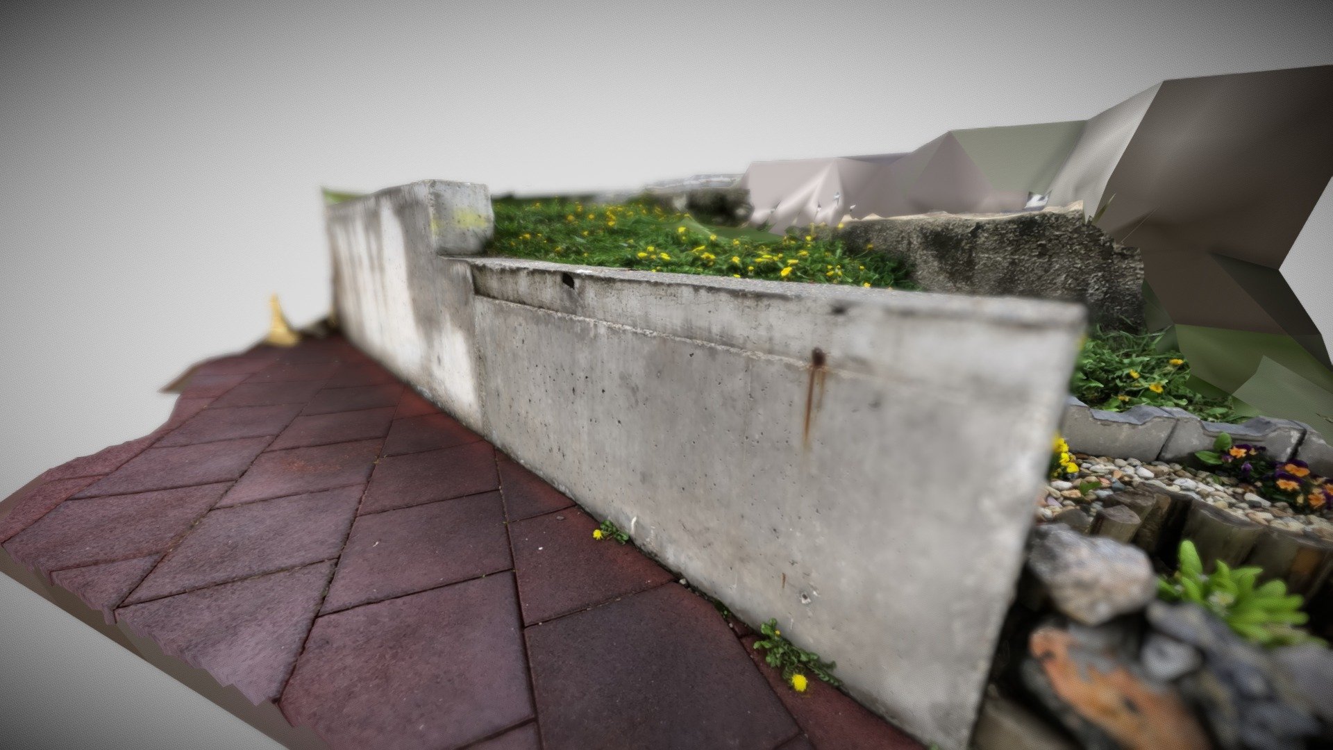 Concrete Wall - Download Free 3D model by mitakazoom [65e4a25] - Sketchfab