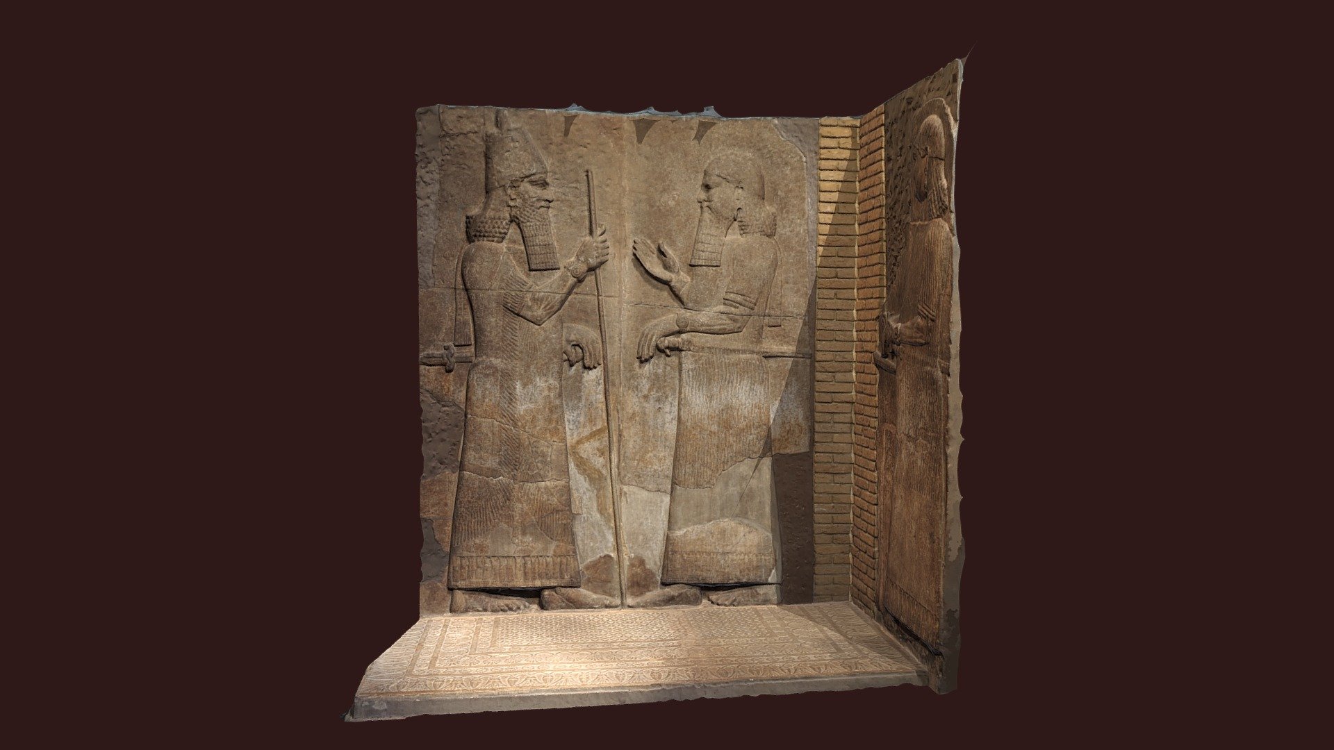 Assyrian relief - Download Free 3D model by danielpett [65e5ae8] - Sketchfab