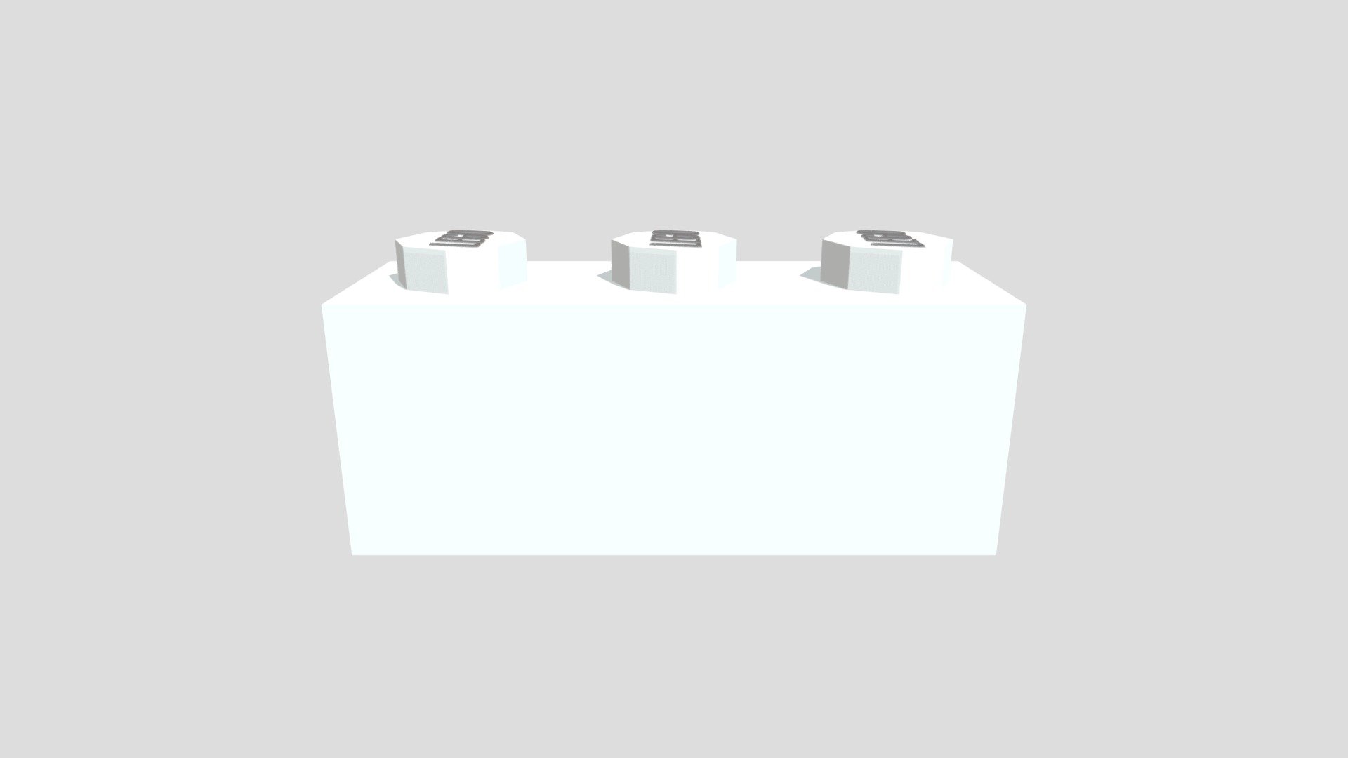 bloc 1x3 - 3D model by quadsup [65e8356] - Sketchfab