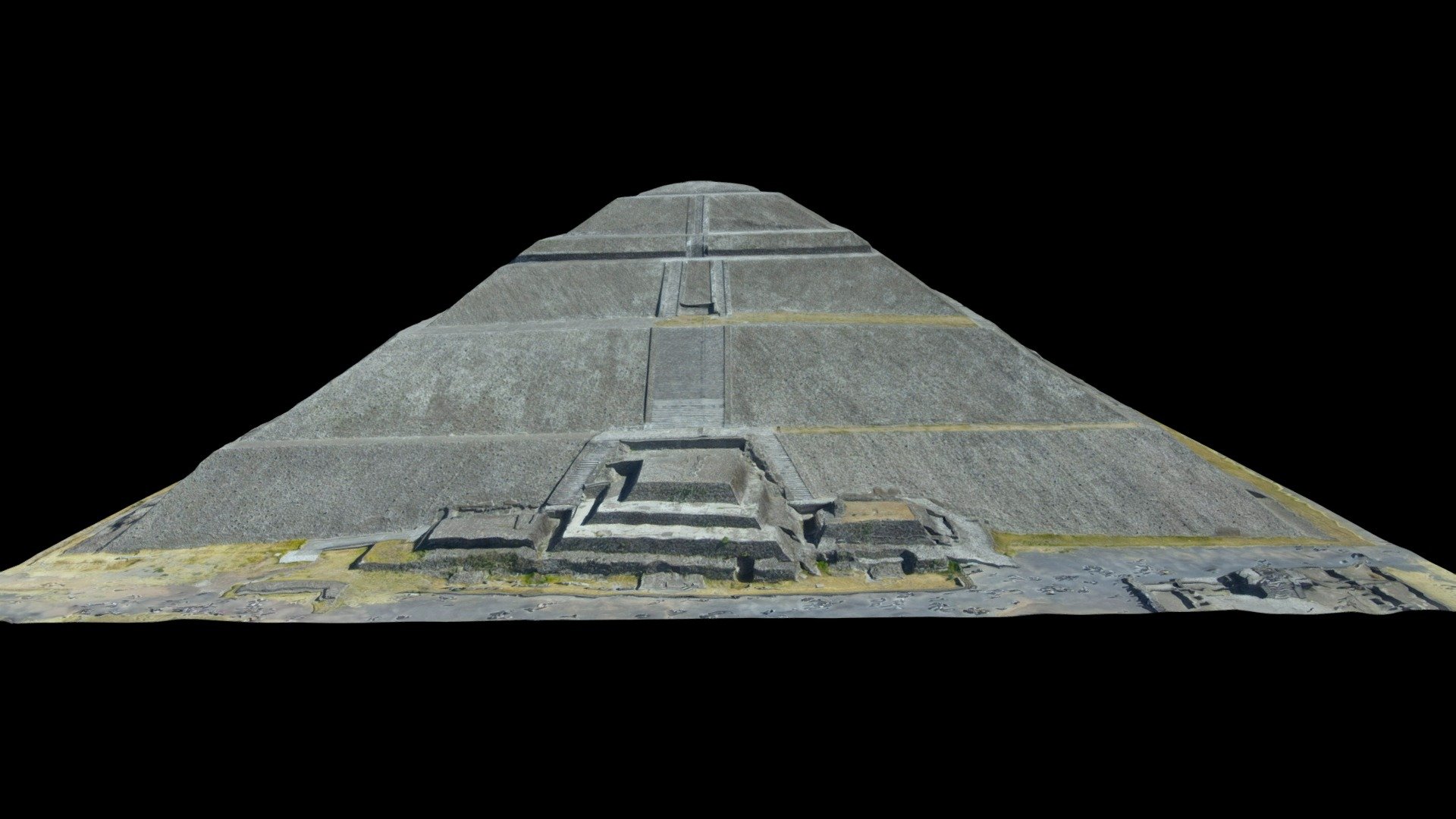 The Pyramid of the Sun - 3D model by Alejandro Saavedra ...