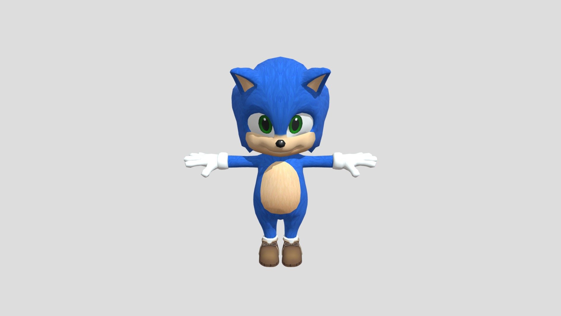 Baby Sonic - Sonic movie 2020 - 3D model by BloxNBlocksalt [65f0071 ...