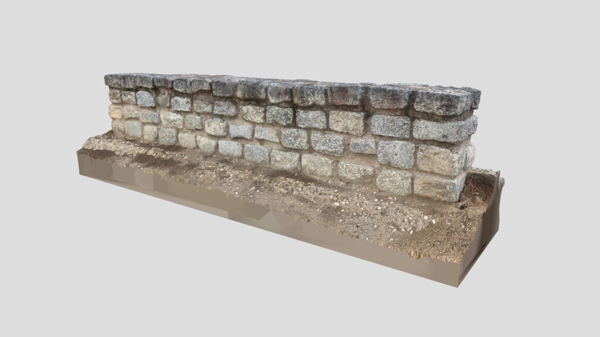 Stone Wall.- Reality Scan TEST - Download Free 3D model by gtoston ...