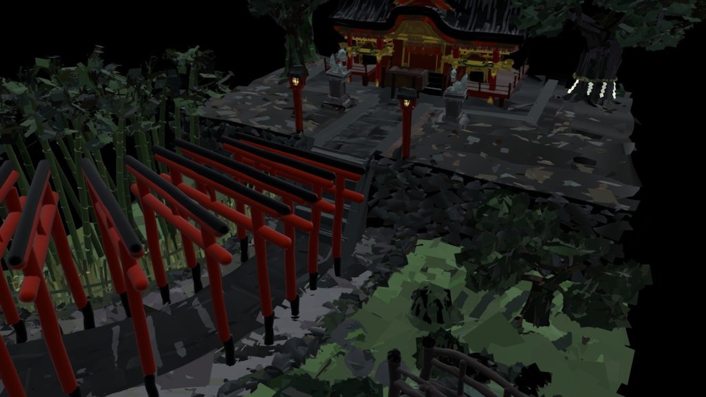 Japanese Shrine 神社 - 3D model by sekiguchiaimi [65f4a53] - Sketchfab