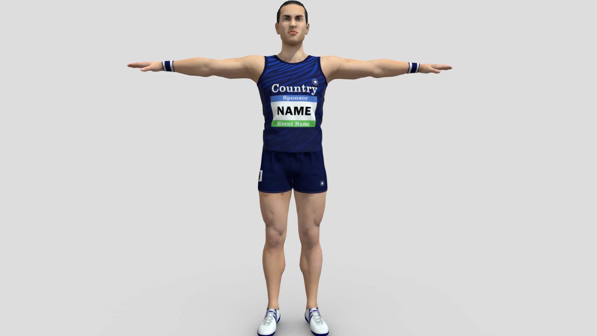 Athlete Runner - Buy Royalty Free 3D model by GK Arts (@gkarts ...