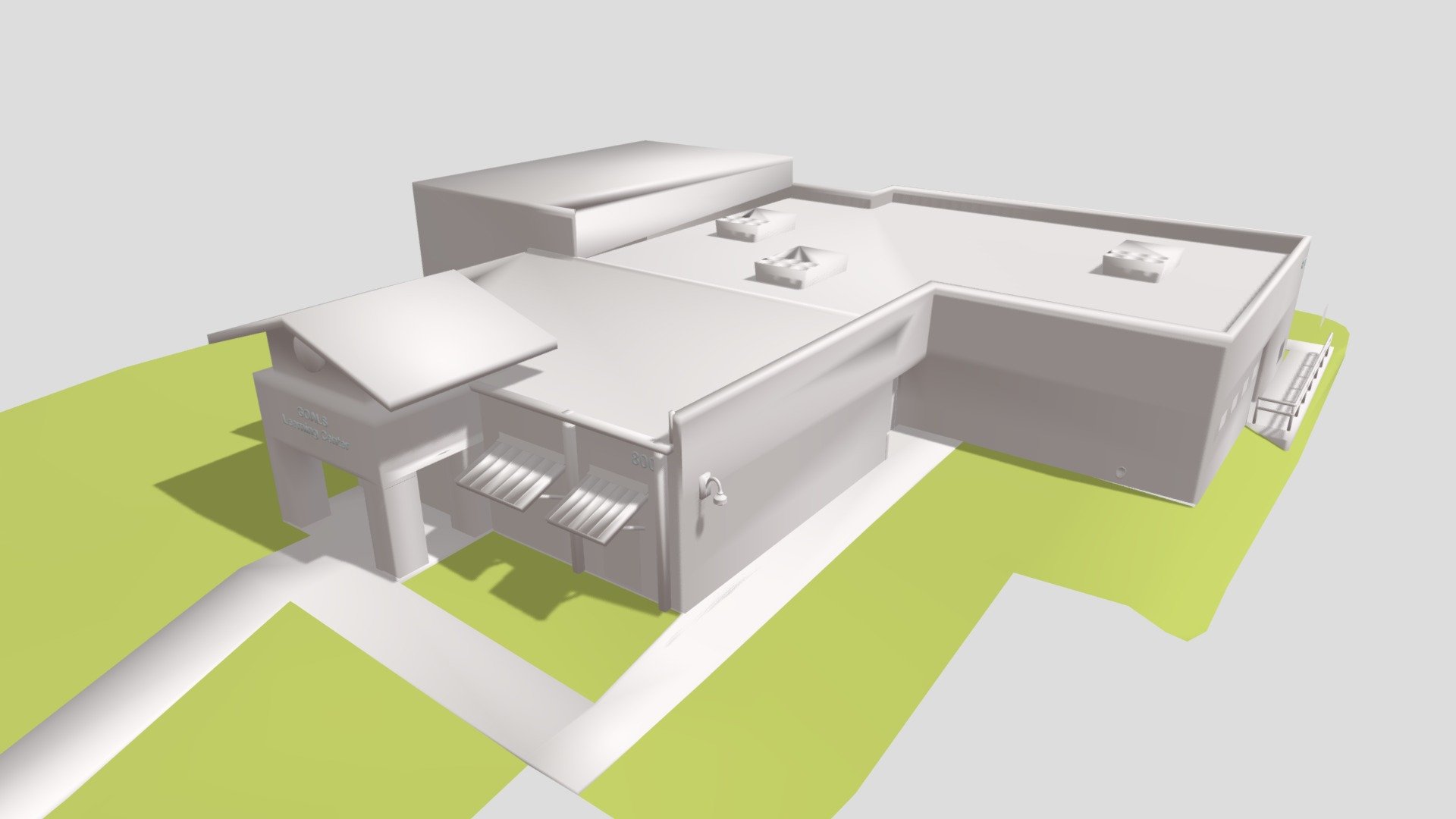 Goals Building - 3D model by Jason Goodwin (@teacher) [65f74c7] - Sketchfab