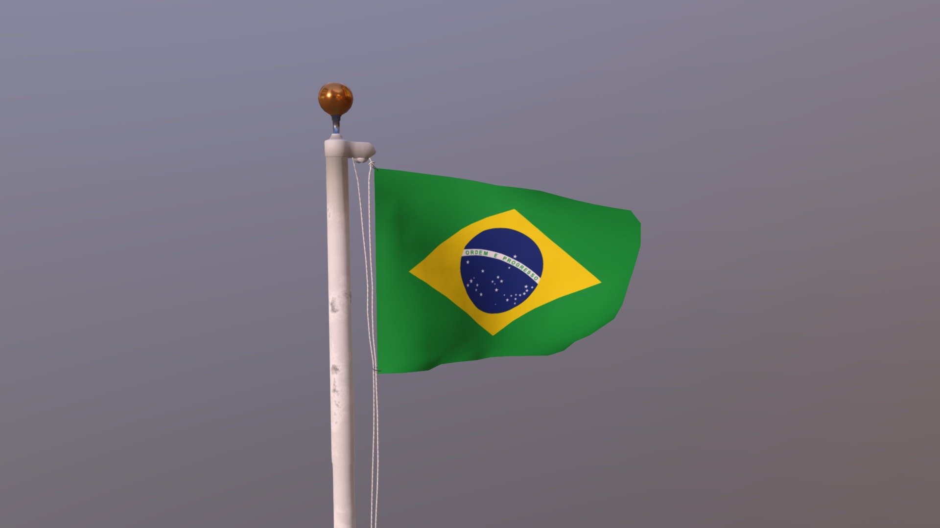 Flag of Brazil (animated) - 3D model by mihais (@m1hais) [65f863c ...