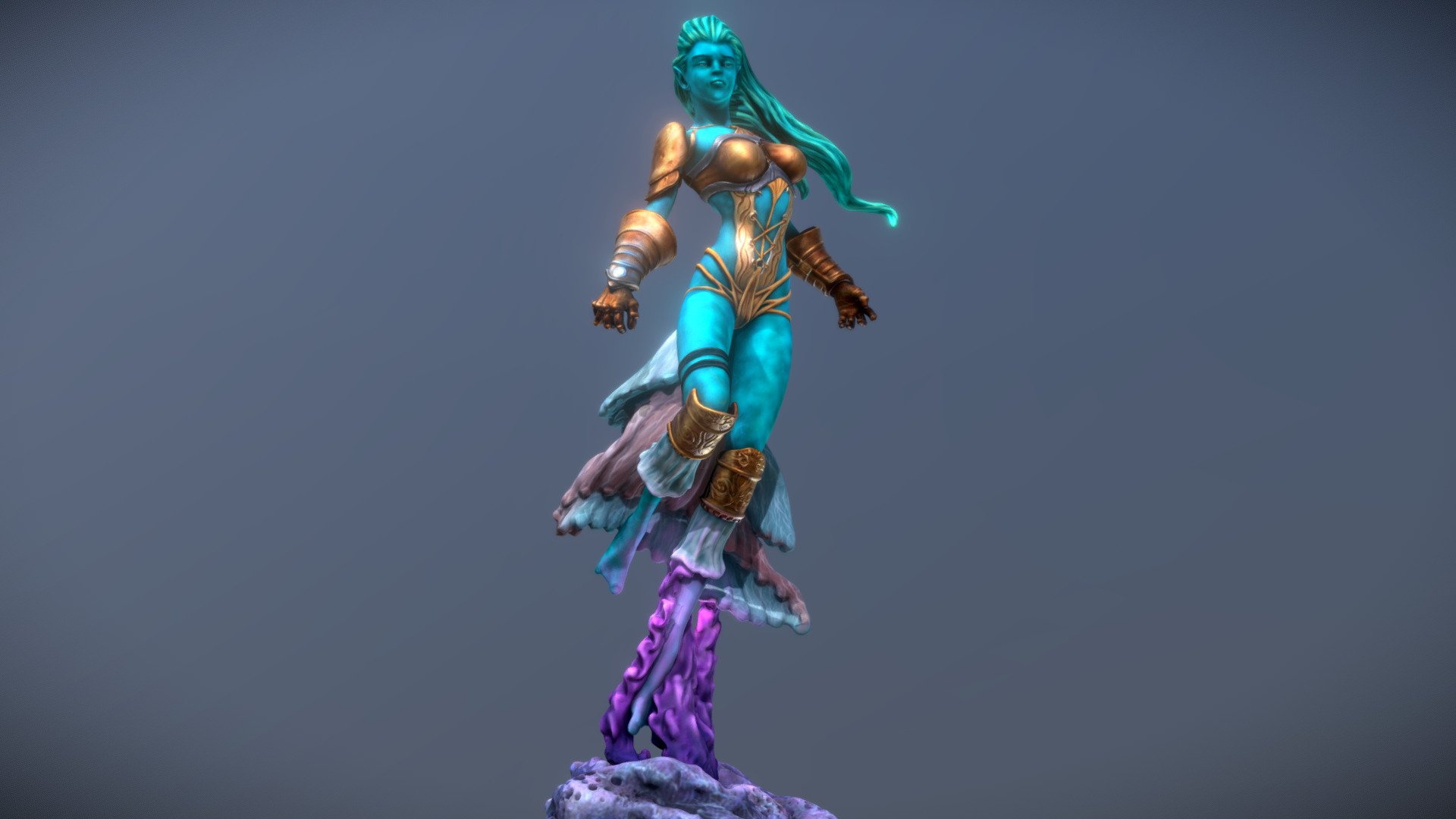 Juline l'Oubliée - Miniature - 3D model by Yohan [65f9c40] - Sketchfab